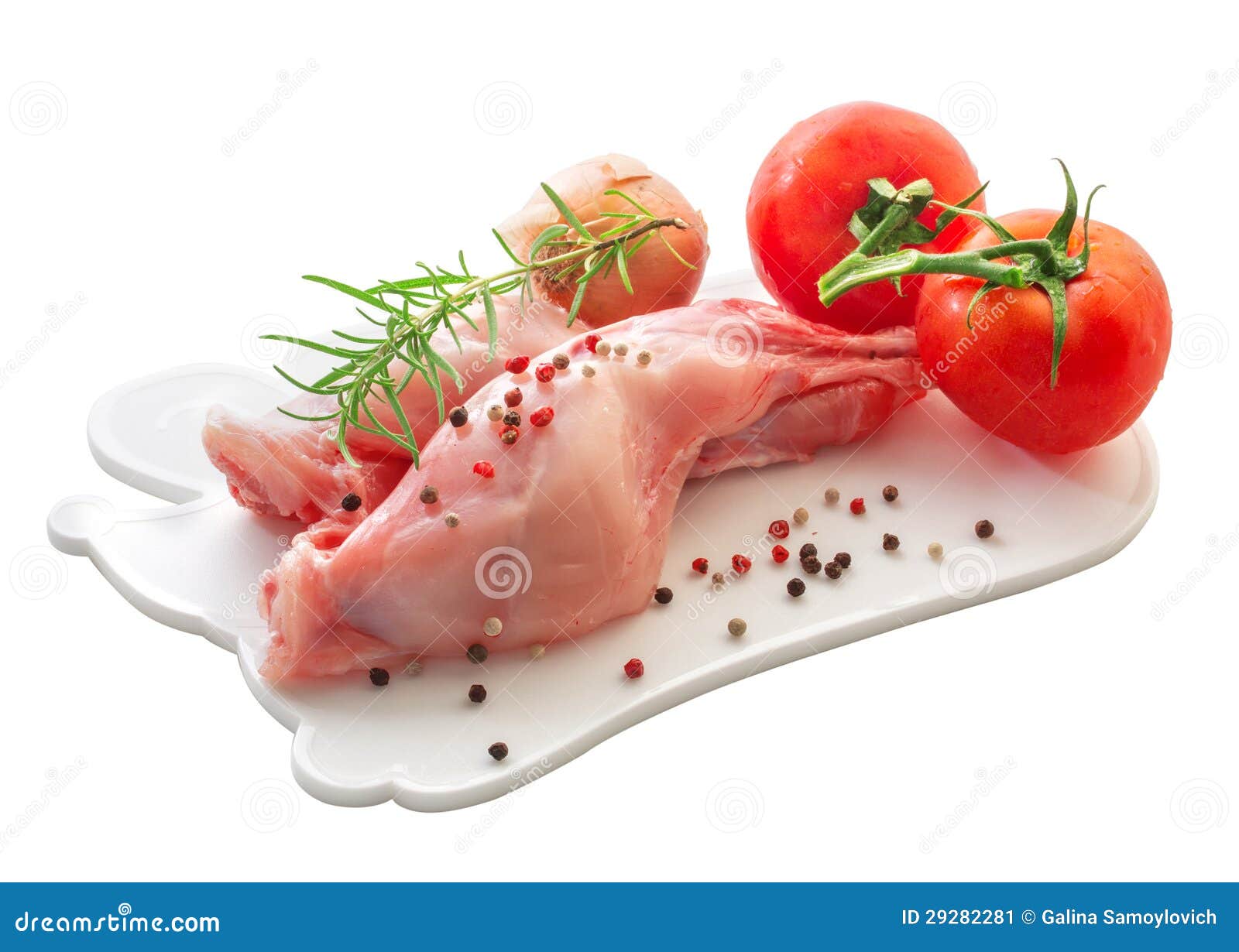 Raw rabbit meat stock image. Image of butcher, leveret - 29282281