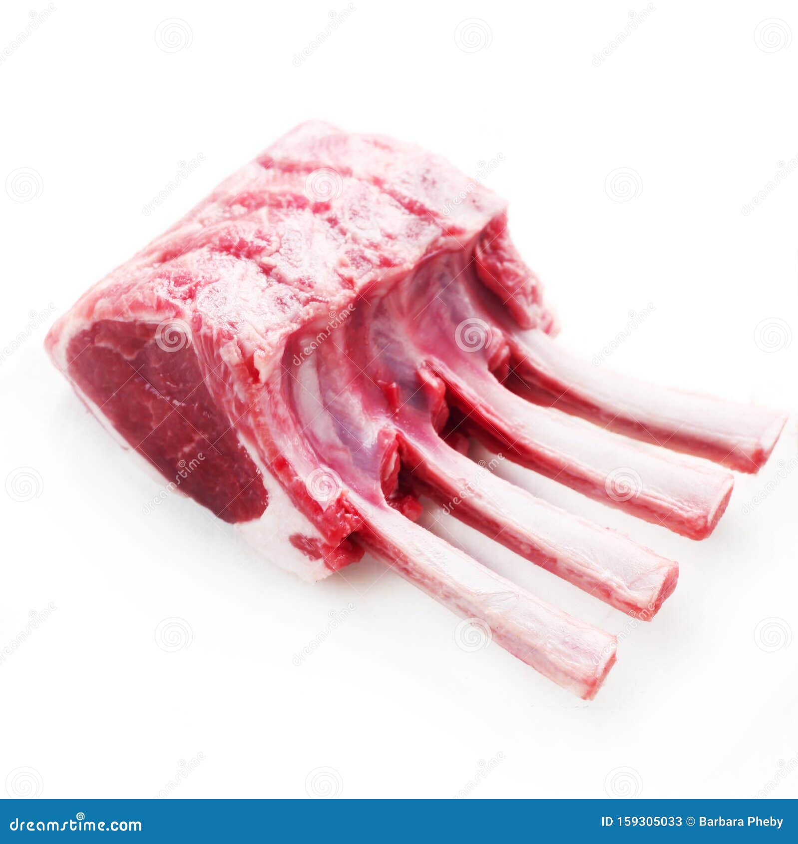 Raw Rack of Lamb stock image. Image of background, ingredients - 159305033