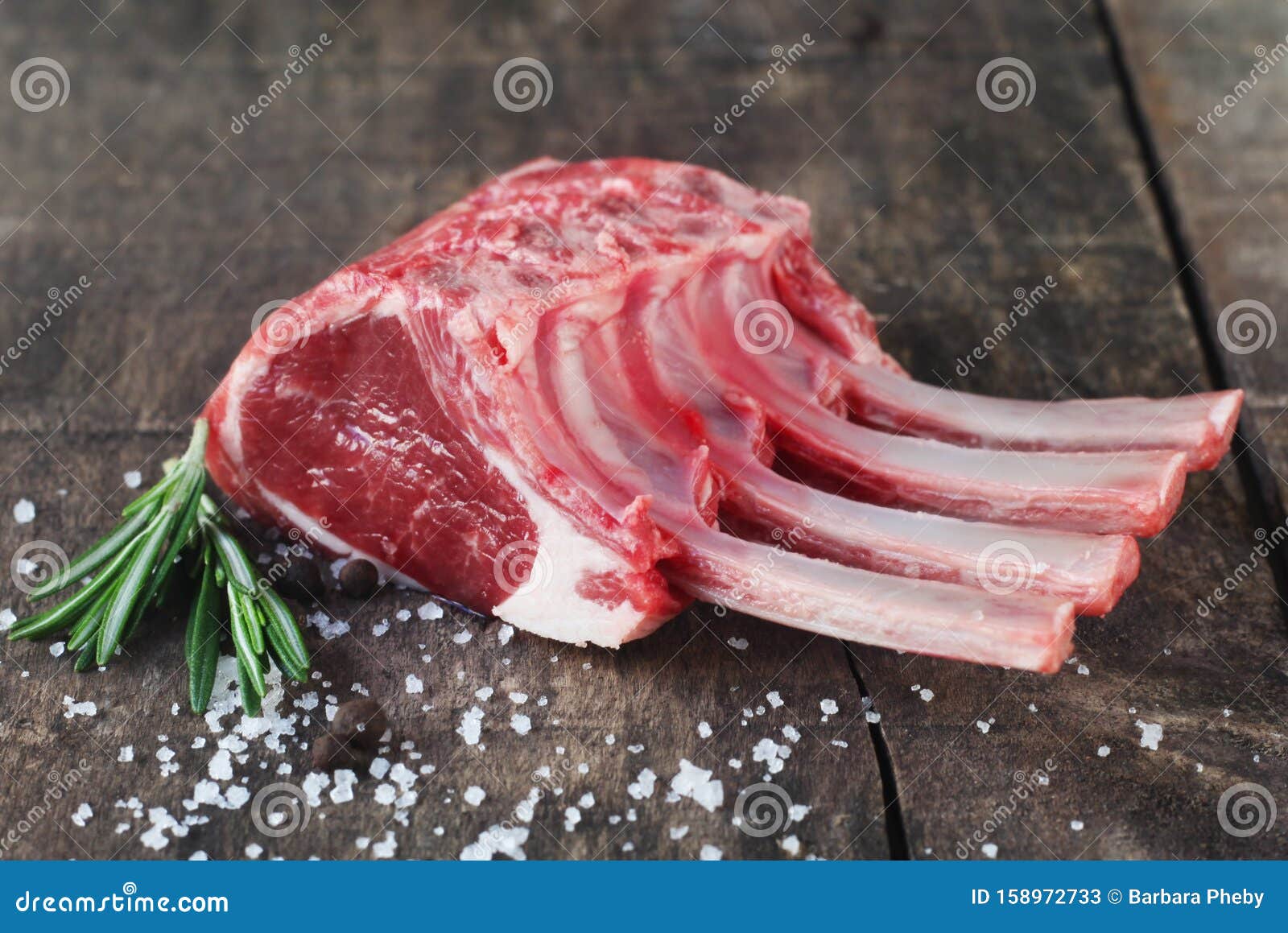 Raw Rack of Lamb stock image. Image of meat, rack, chop - 158972733