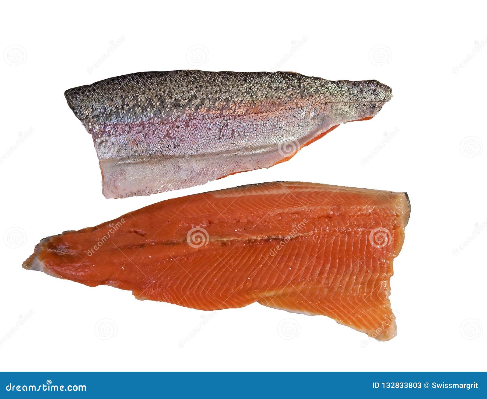 Raw rainbow trout filet stock image. Image of diet, background - 132833803