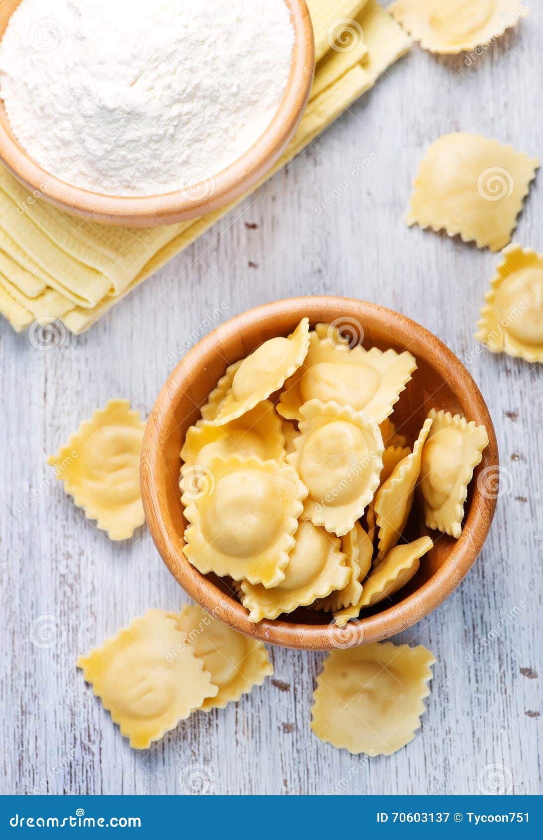 Raw ravioli stock image. Image of dinner, lunch, kitchen - 70603137