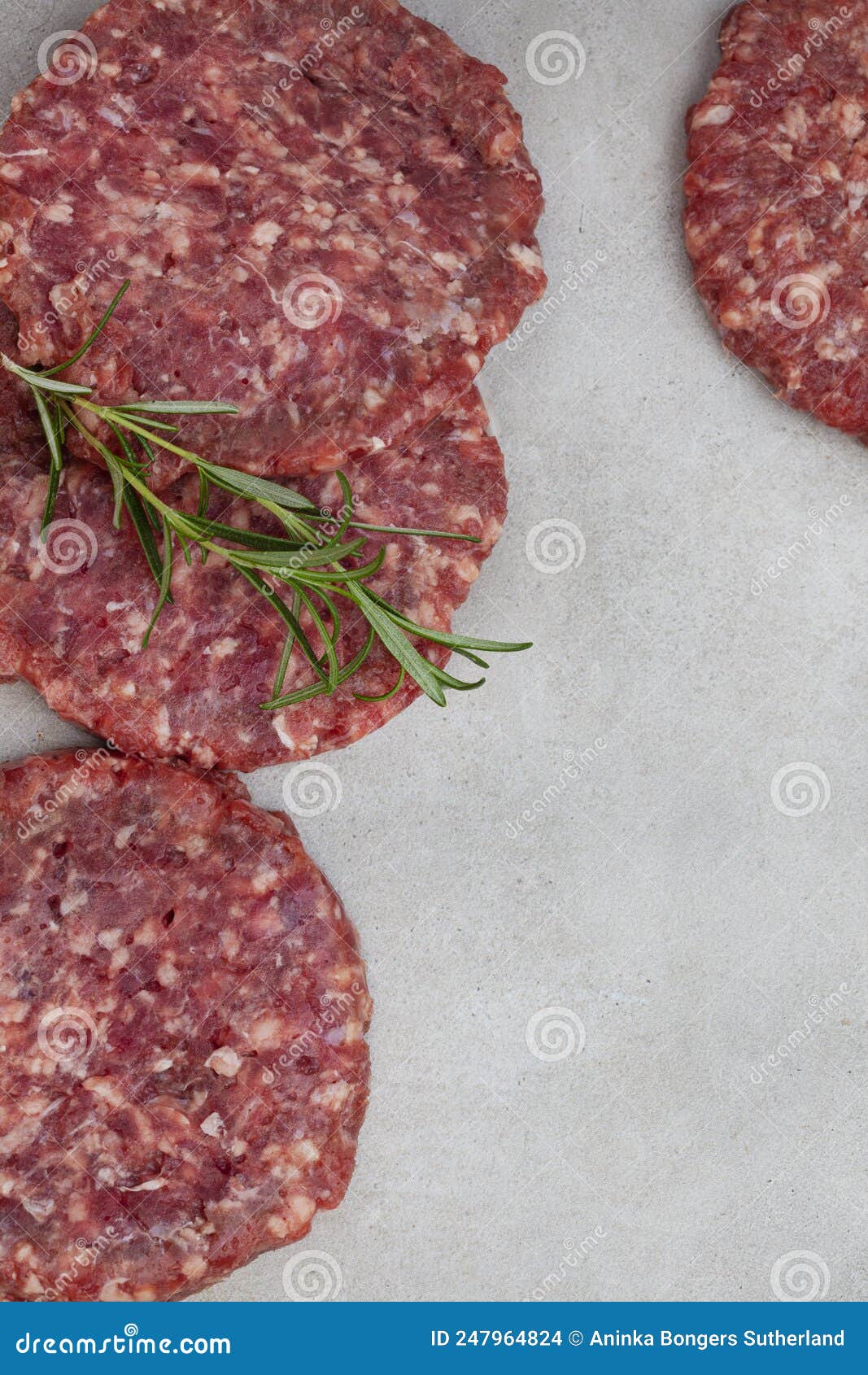 Raw and Ready for the Grill, Pure Beef Patties Stock Photo - Image of ...
