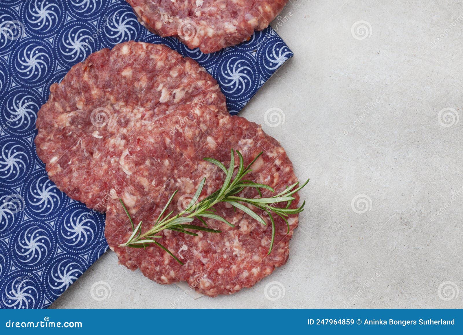 Raw and Ready for the Grill, Pure Beef Patties Stock Image - Image of ...