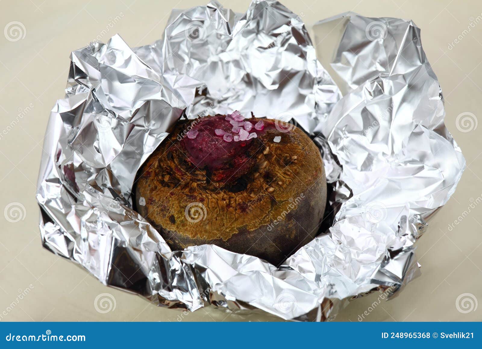 Raw Red Beet Prepared for Baking in the Oven Stock Photo - Image of ...