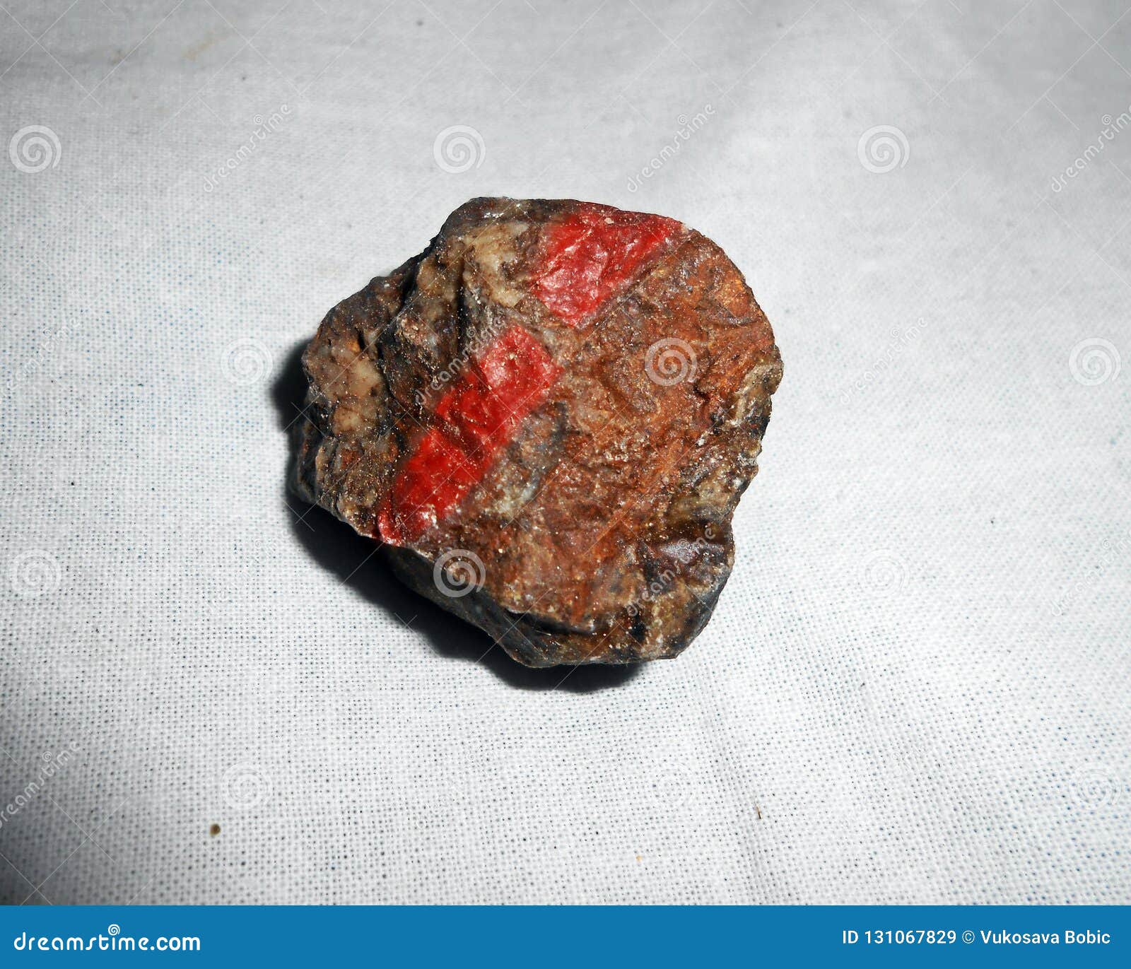 Raw red jasper stock image. Image of stone, bright, light - 131067829