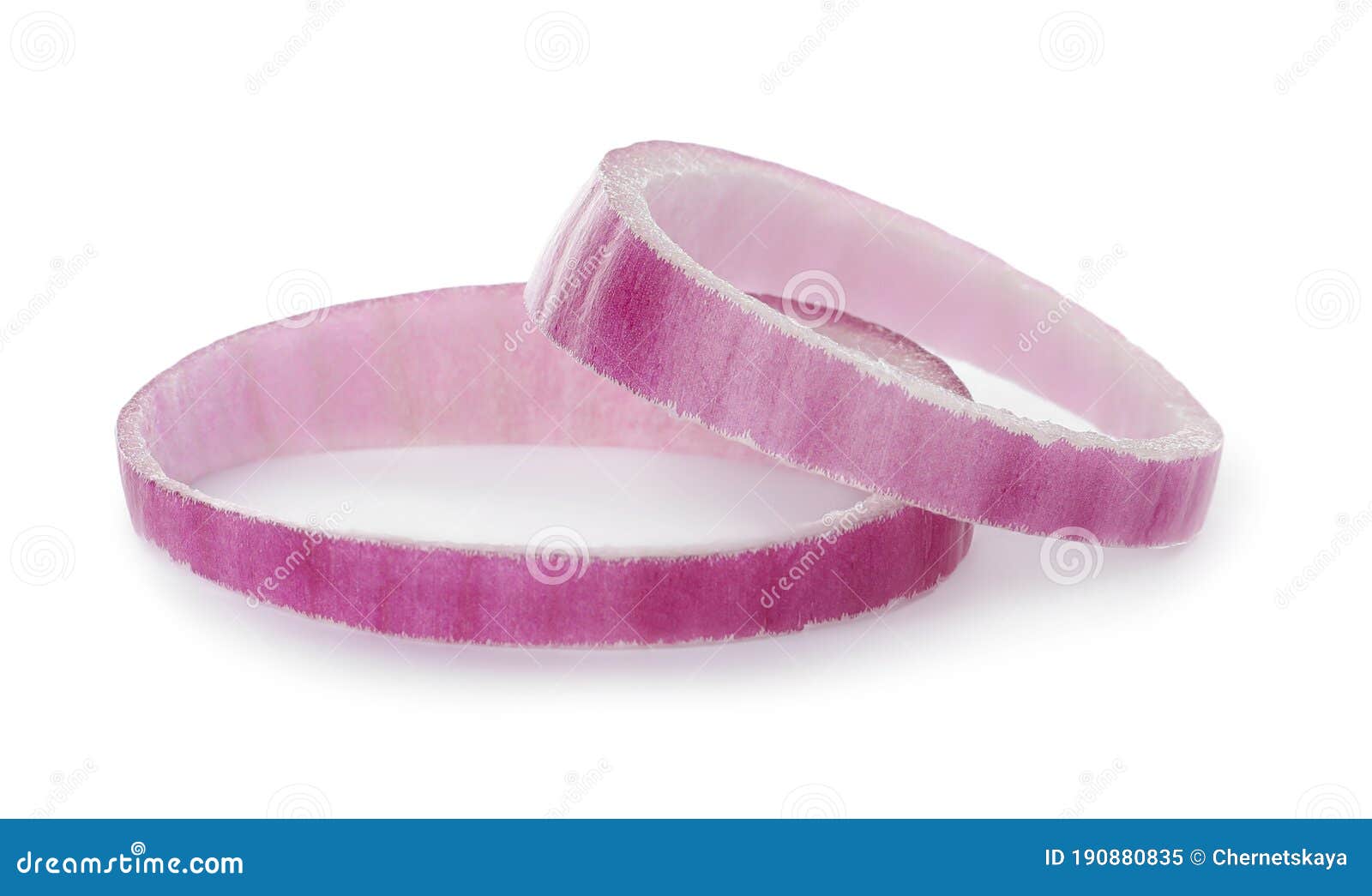 Raw Red Onion Rings Isolated Stock Image - Image of flavor, foodstuff ...