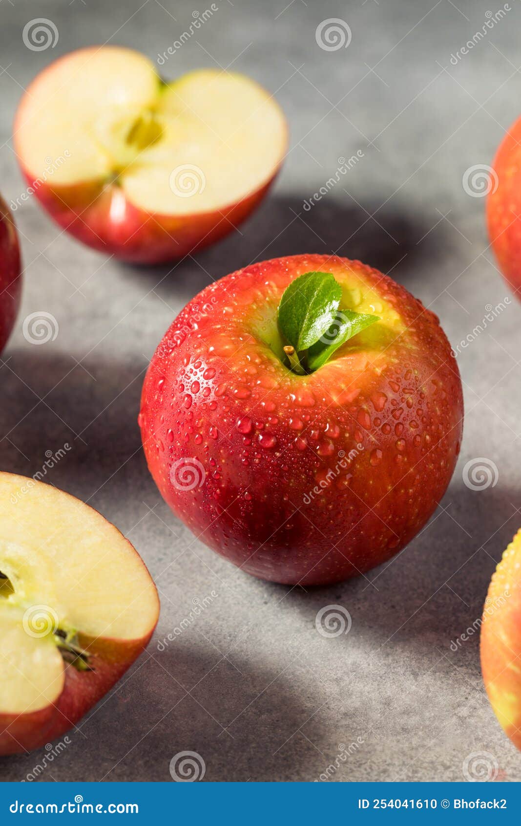 Raw Red Organic Cosmic Crisp Apples Stock Photo - Image of freshness ...