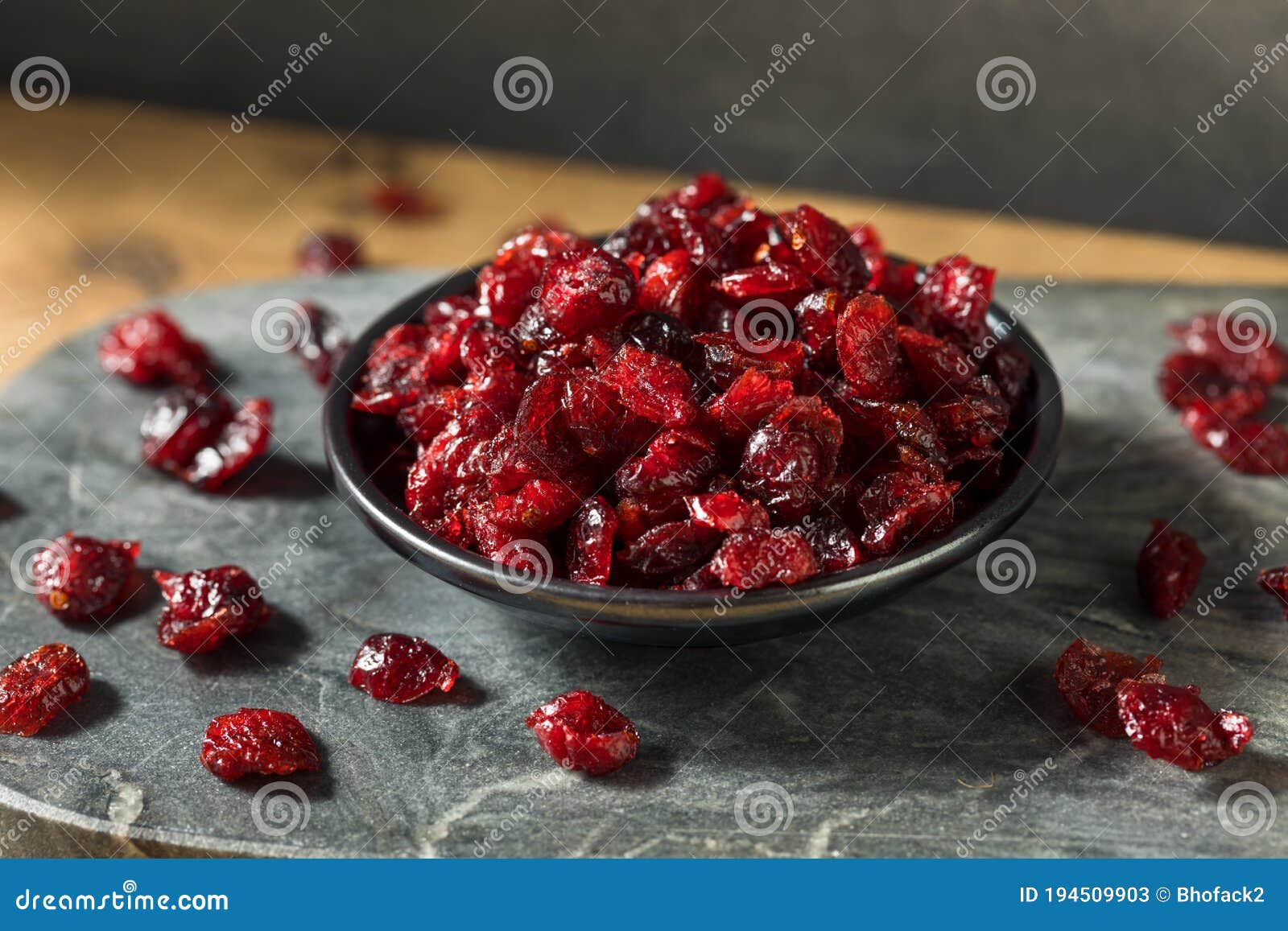Raw Red Organic Dried Cranberries Stock Image - Image of stack, dried ...