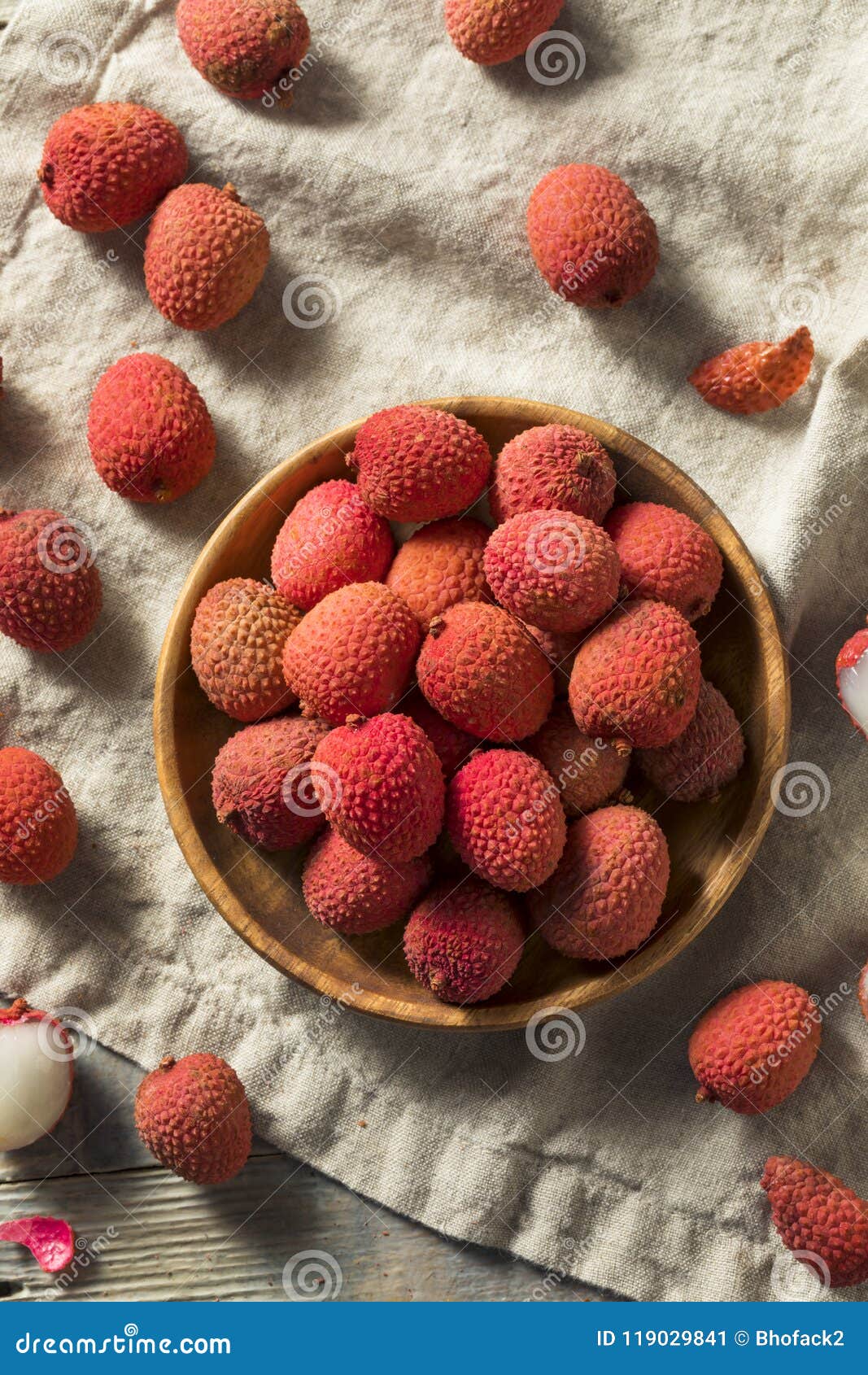 Raw Red Organic Lychee Fruit Stock Image - Image of healthy, lychees ...