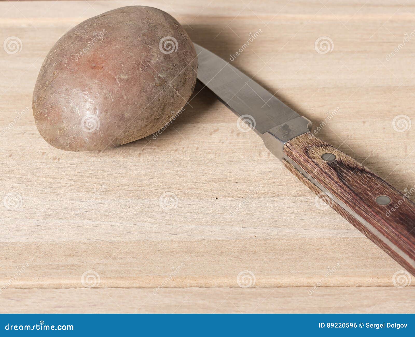Raw Red Potato and the Knife Stock Photo - Image of nutrient, objects ...