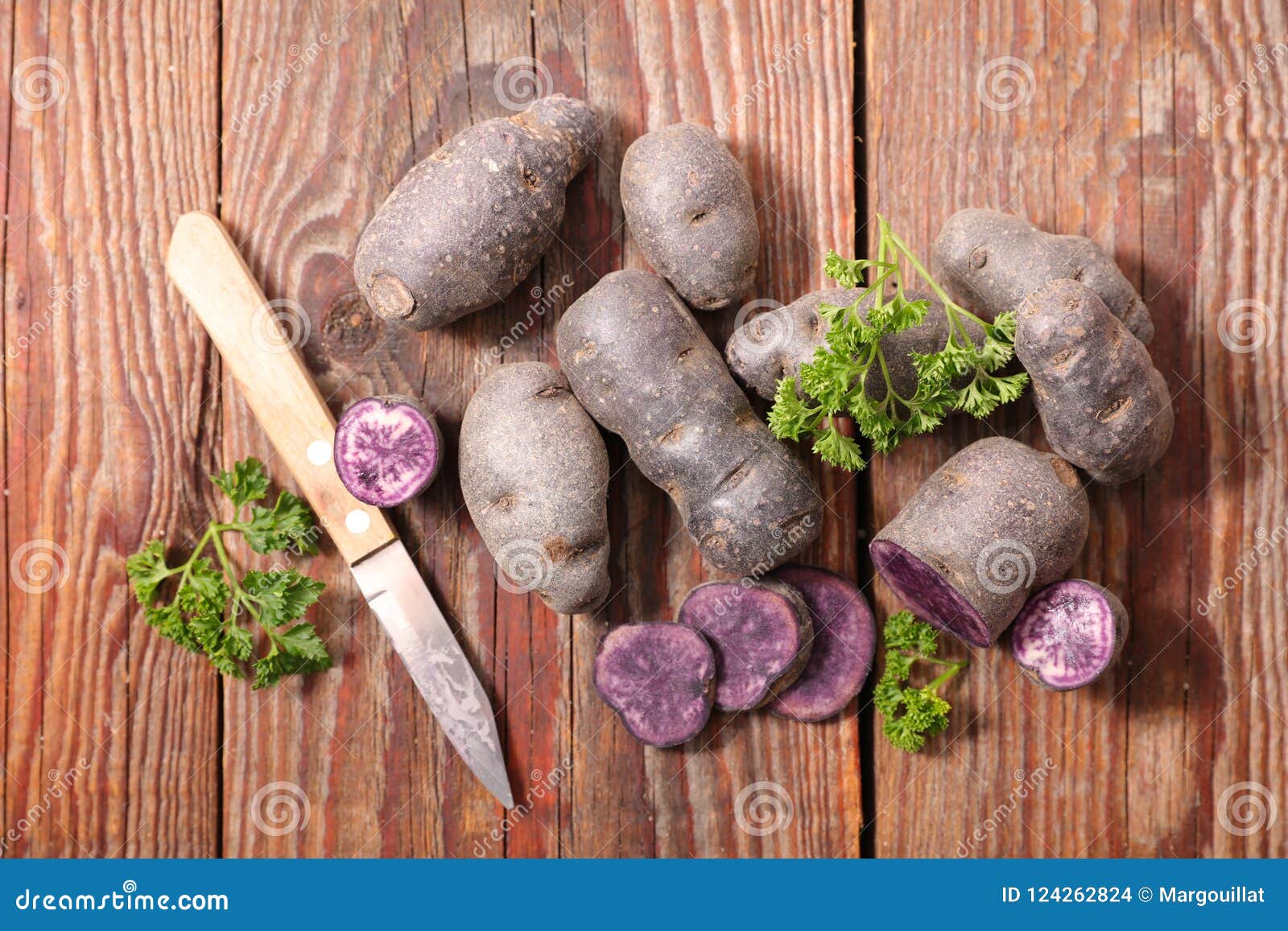 Raw red potato stock photo. Image of wood, potato, cuisine - 124262824