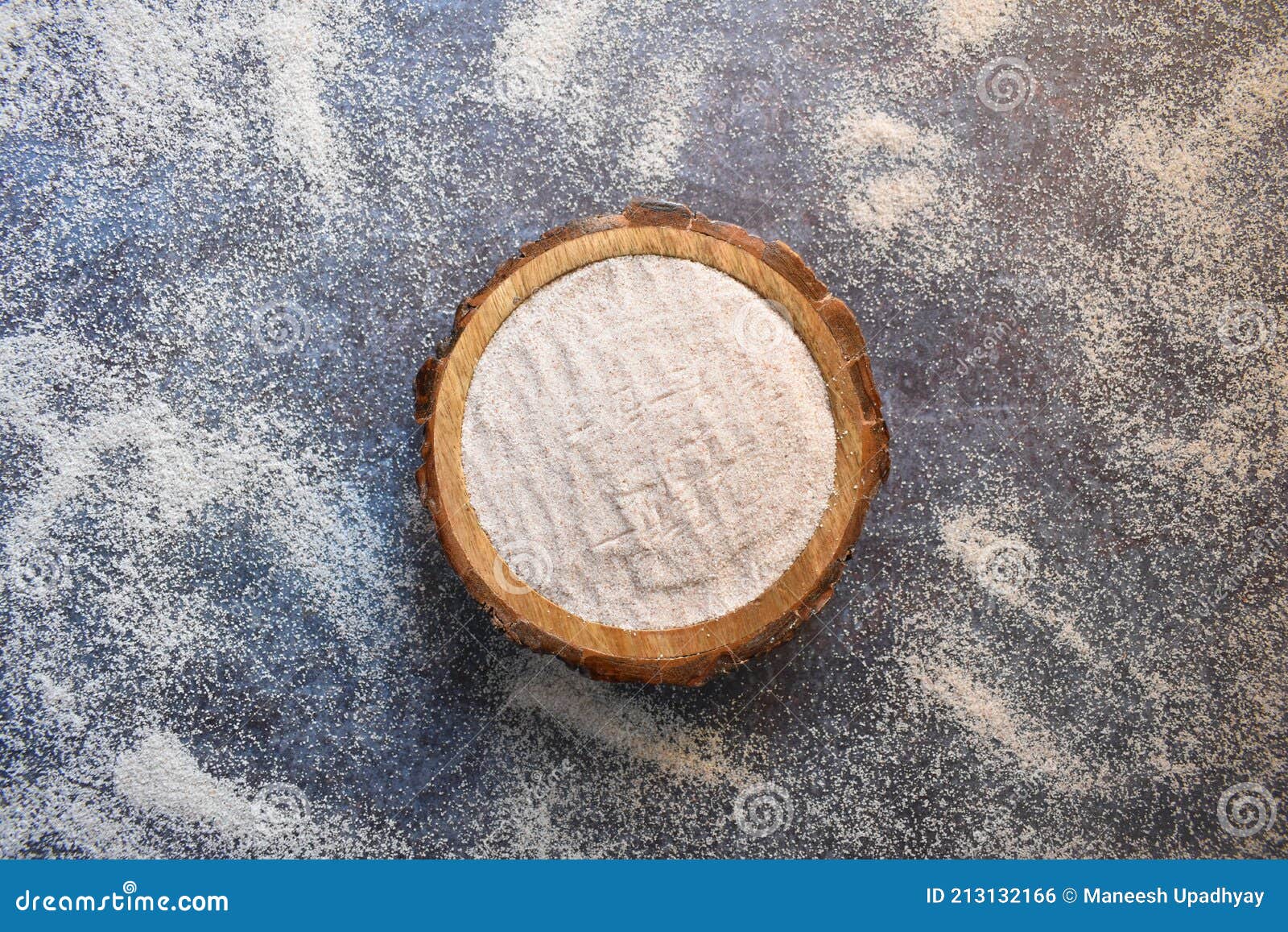 Raw red rice semolina stock photo. Image of isolated - 213132166