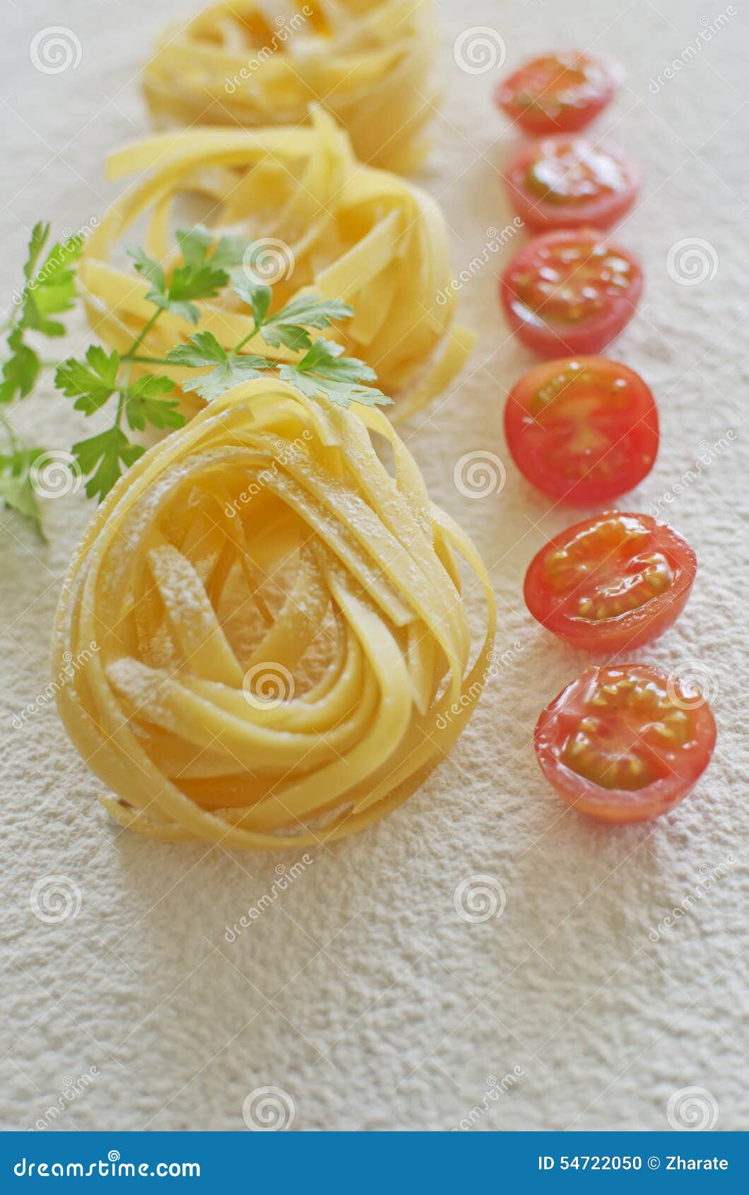 Raw ribbon pasta stock photo. Image of excellent, heap - 54722050