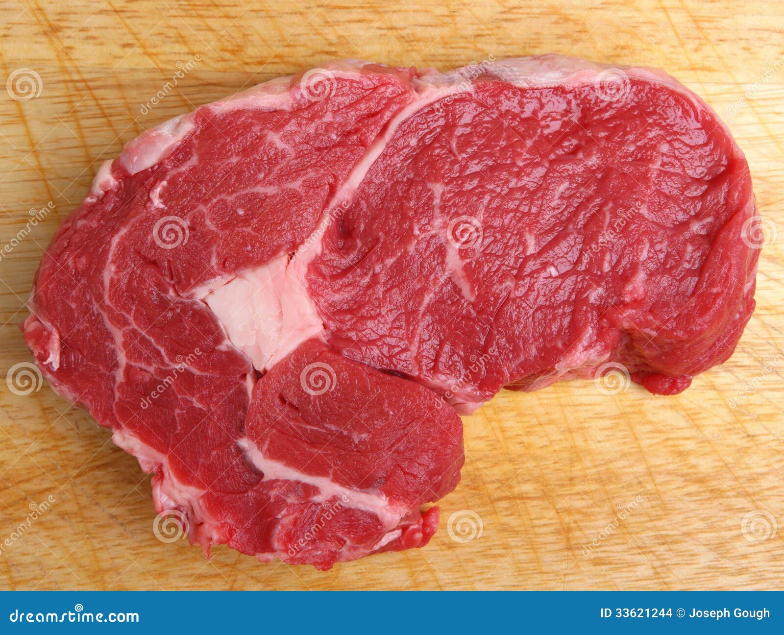 Raw Ribeye Beef Steak stock photo. Image of pink, prime - 33621244