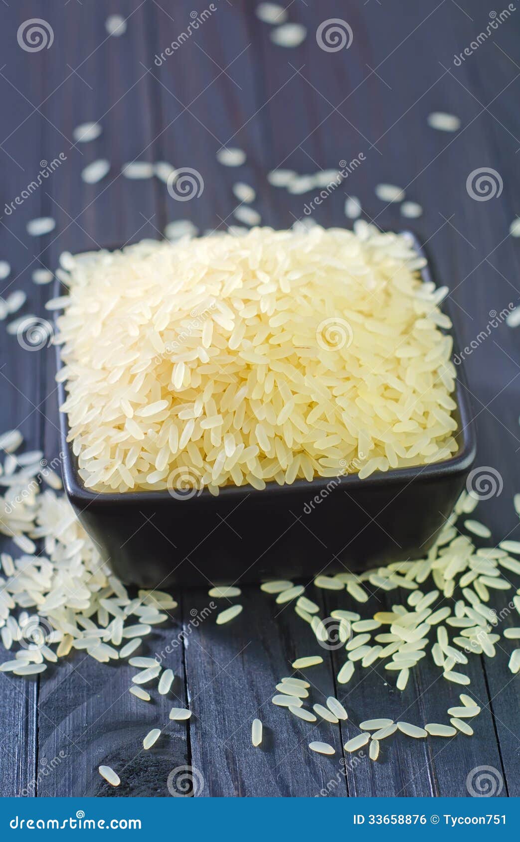 Raw rice stock photo. Image of japanese, isolated, brown - 33658876
