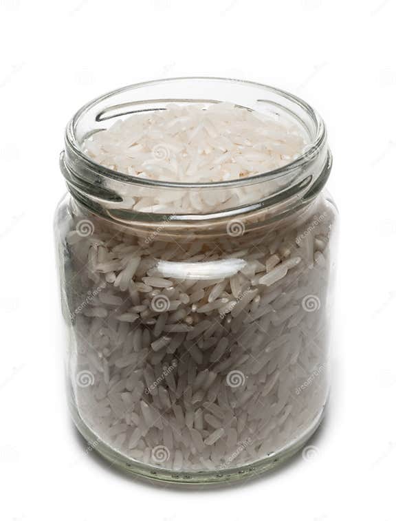 Raw Rice in a jar stock photo. Image of culture, cooking - 34434040