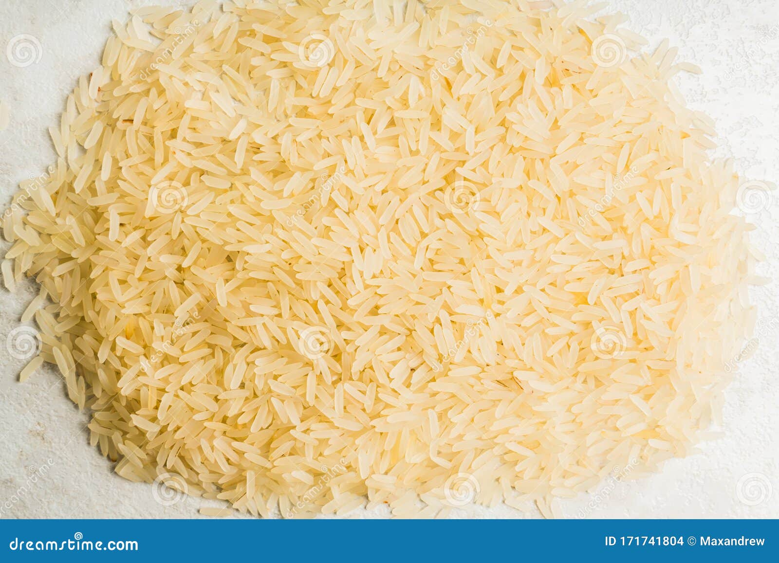 Raw Rice on the Kitchen Table Stock Photo - Image of field, background ...