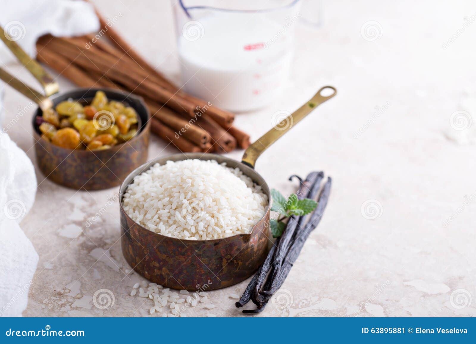 Raw Rice in a Measuring Cup Ready To Be Cooked Stock Image - Image of ...