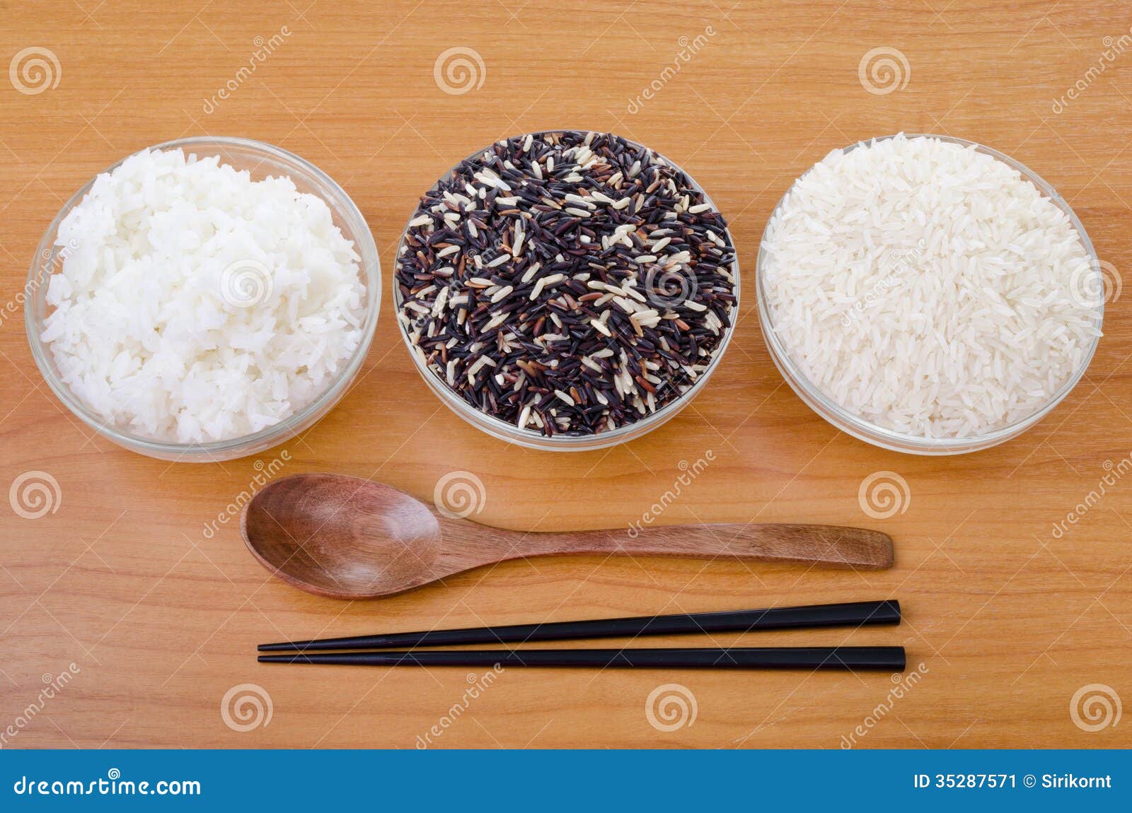 Raw Rice, Selection Of Rices Stock Image | CartoonDealer.com #35242303