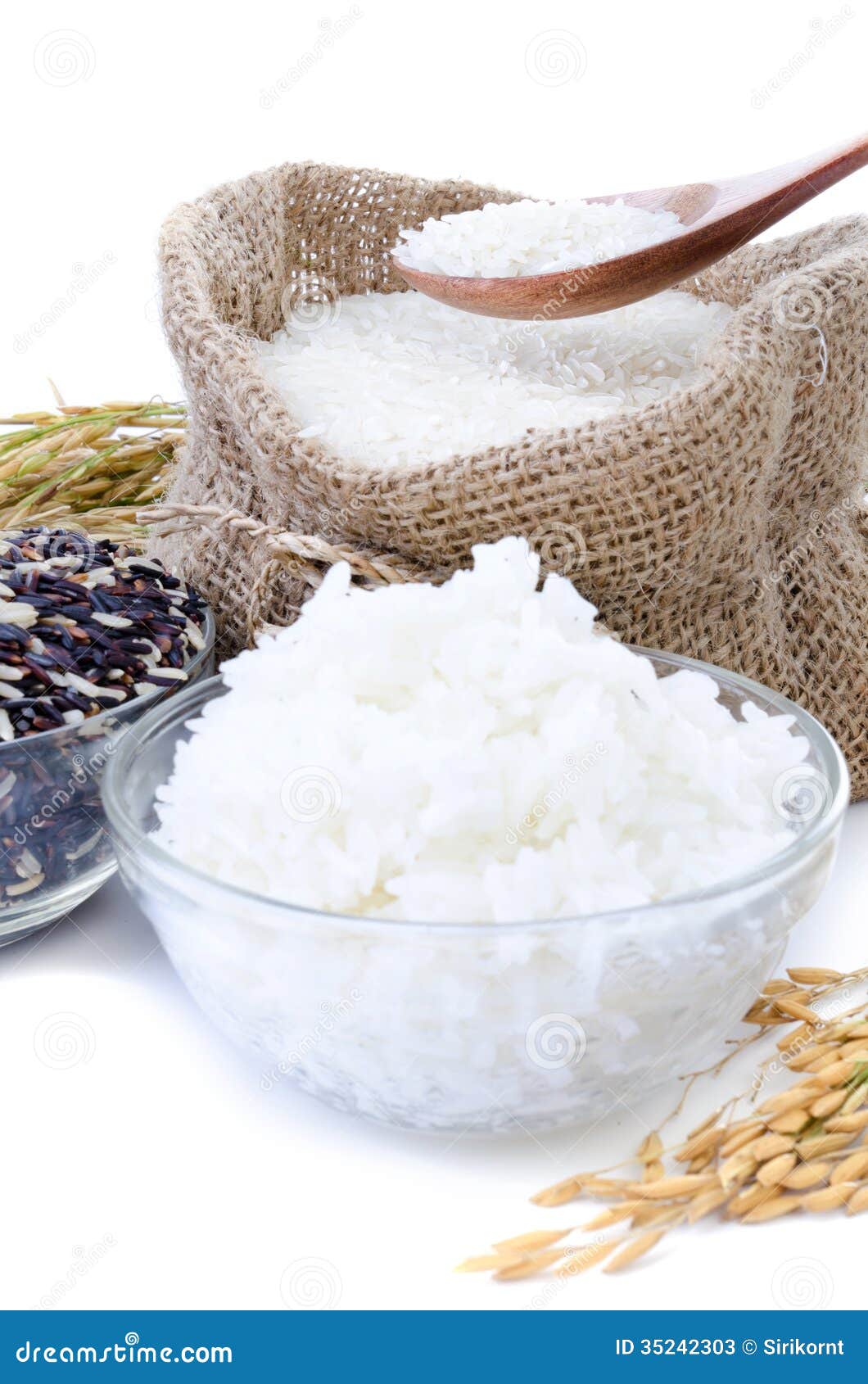 Raw Rice, Selection of Rices Stock Image - Image of detail, rice: 35242303