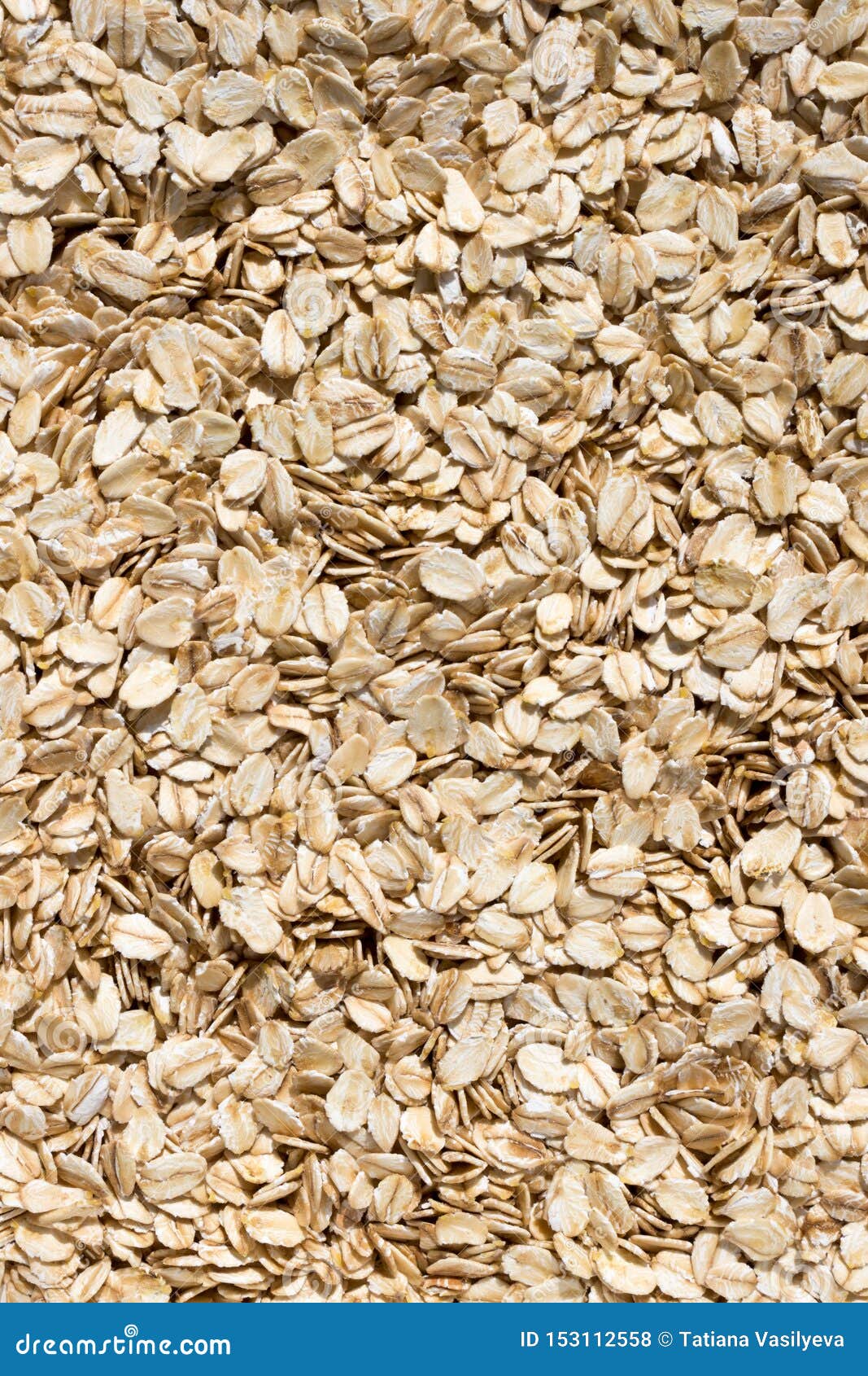Raw rolled oat stock photo. Image of cereal, fiber, eating - 153112558