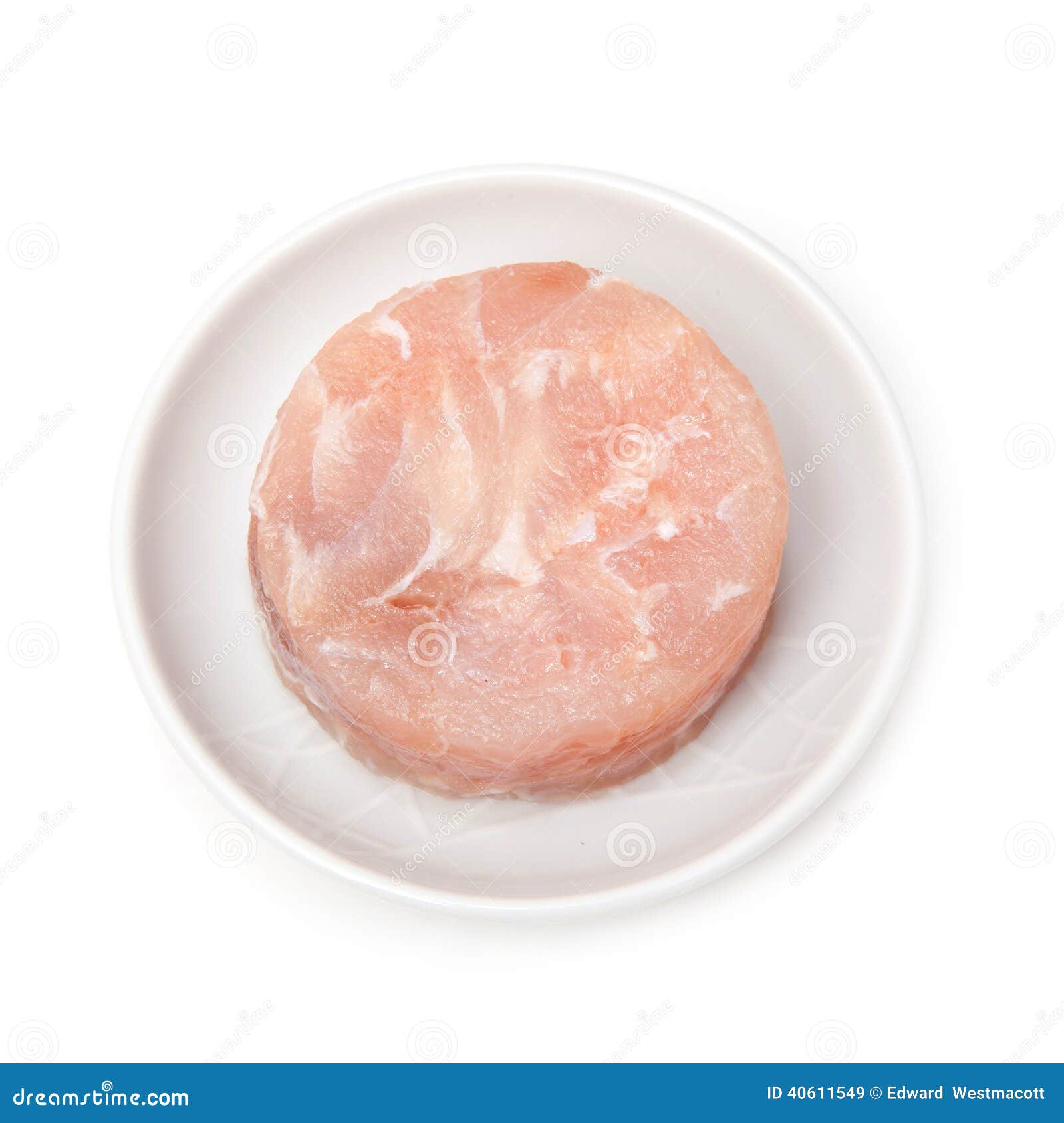 Raw Round Crocodile Meat Steak Stock Image - Image of plate, isolated ...