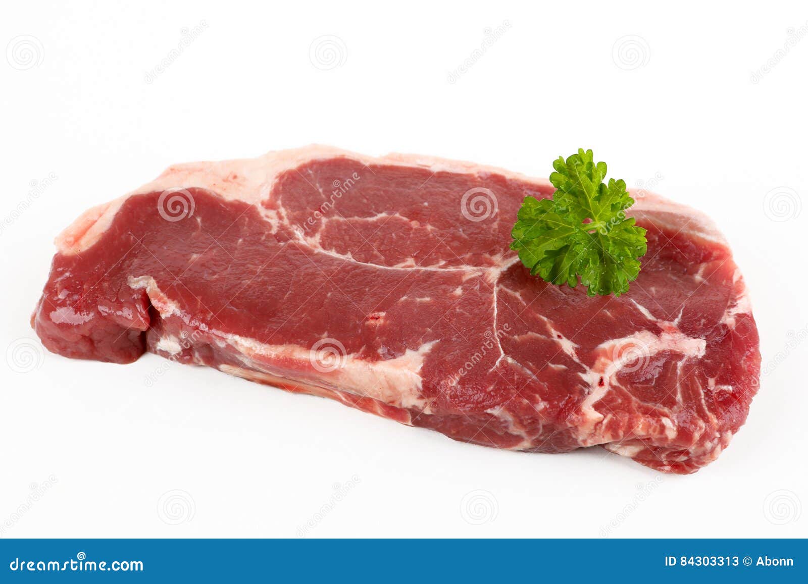 Raw rump steak stock image. Image of beef, garnish, butchery - 84303313