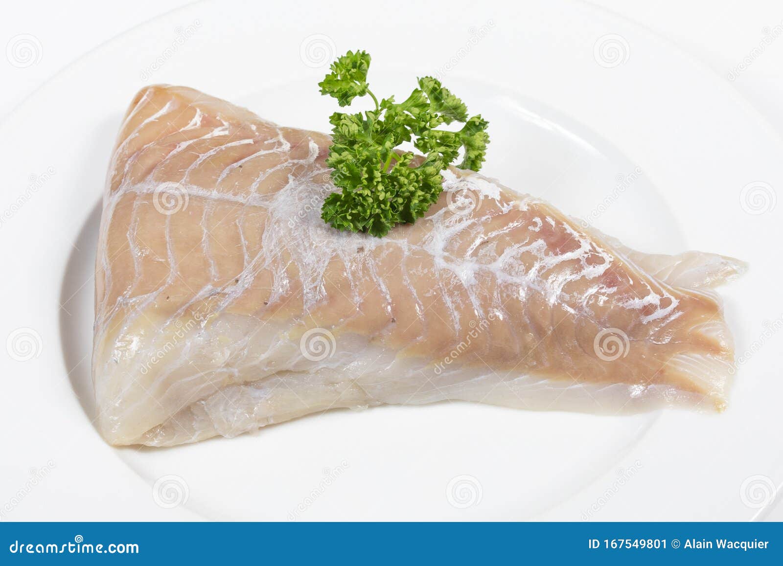 Raw saithe fillet stock image. Image of cutting, board - 167549801