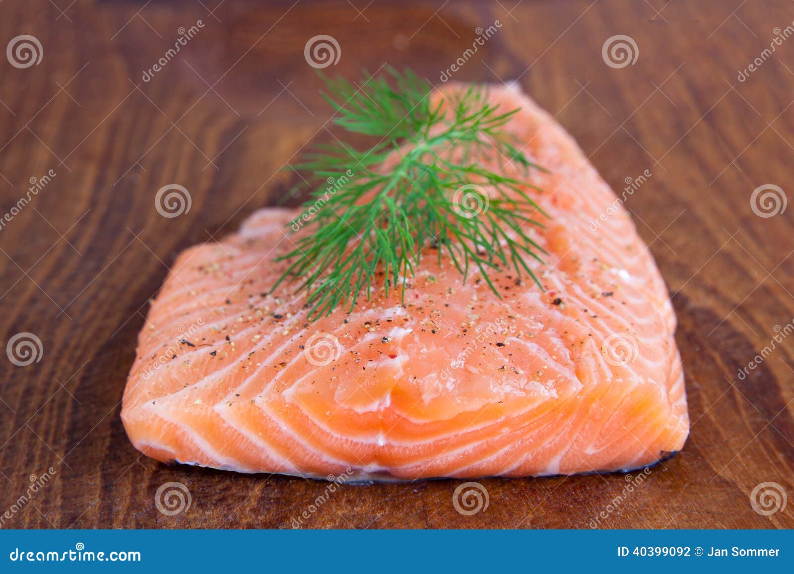 Raw salmon filet stock photo. Image of biological, barbeque - 40399092