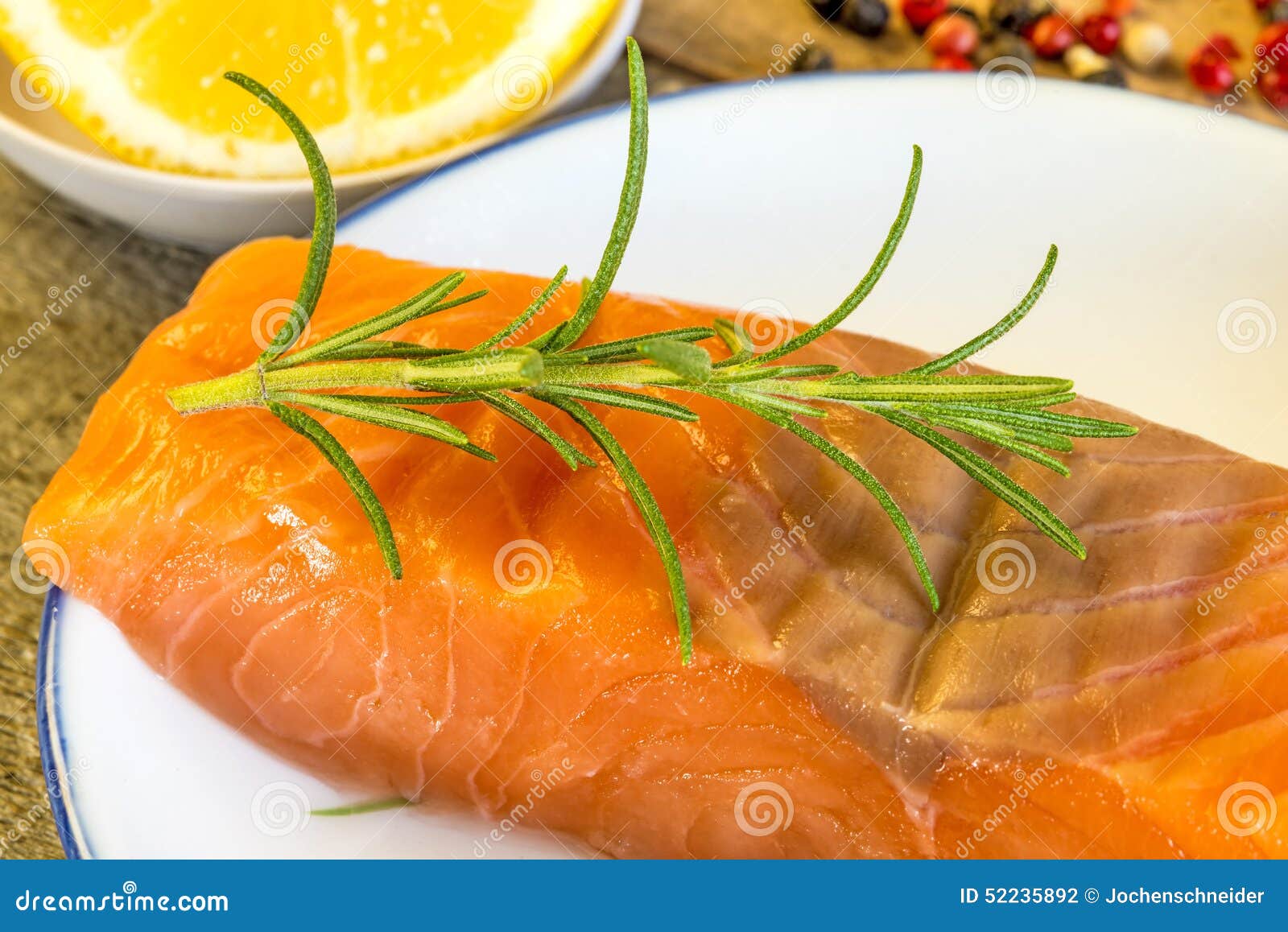 Raw salmon fillet stock photo. Image of healthy, meal - 52235892