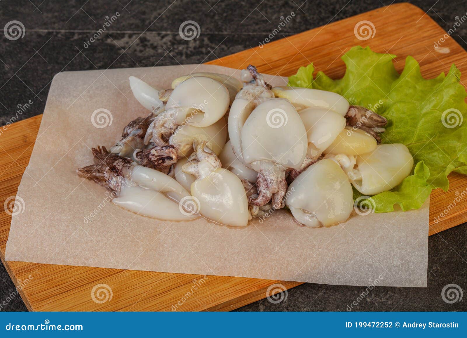 Raw Seafood - Cuttlefish for Cooking Stock Photo - Image of background ...