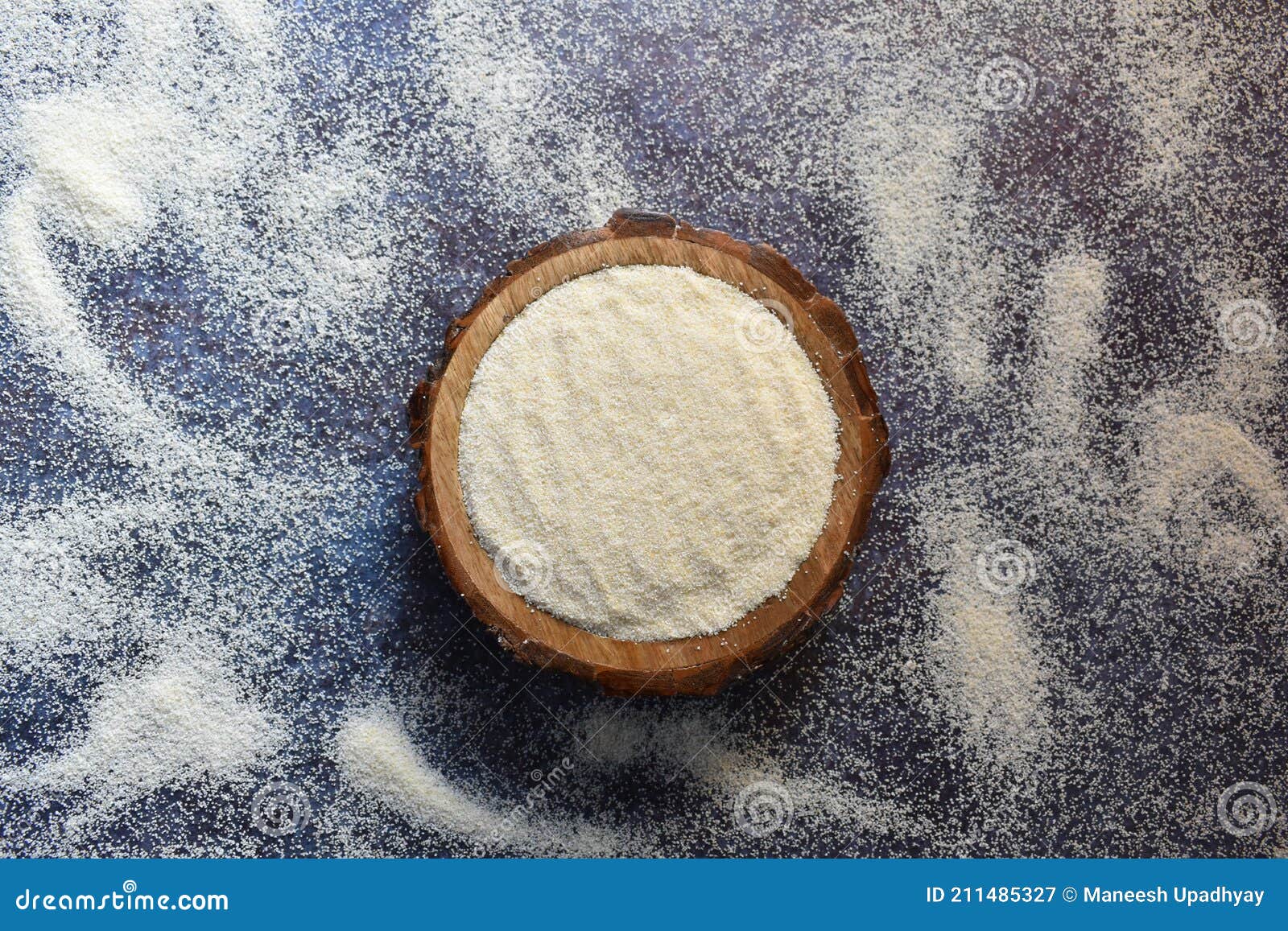 Raw Semolina grains stock image. Image of flour, dried - 211485327