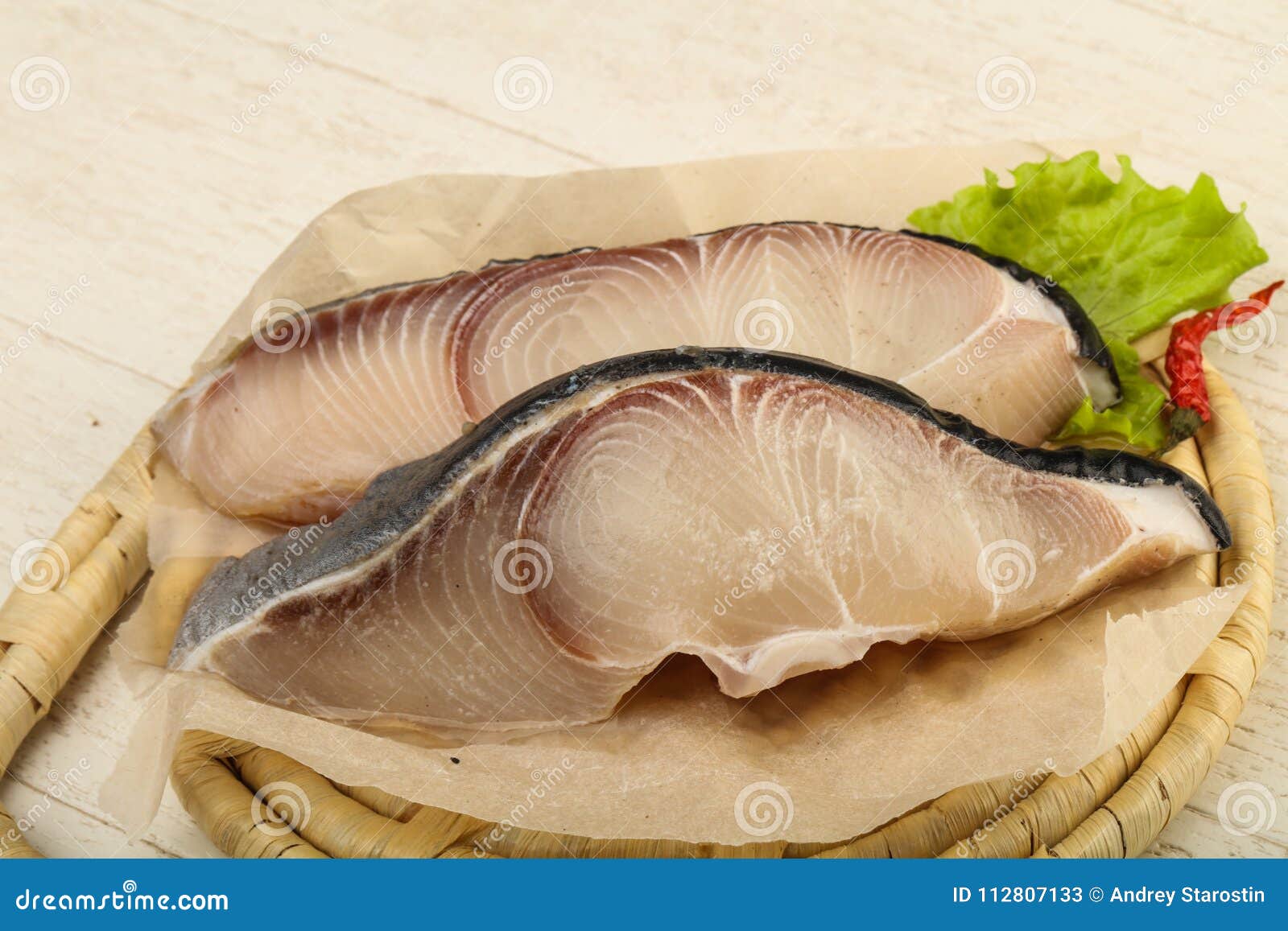 Raw shark steak stock image. Image of steak, natural - 112807133