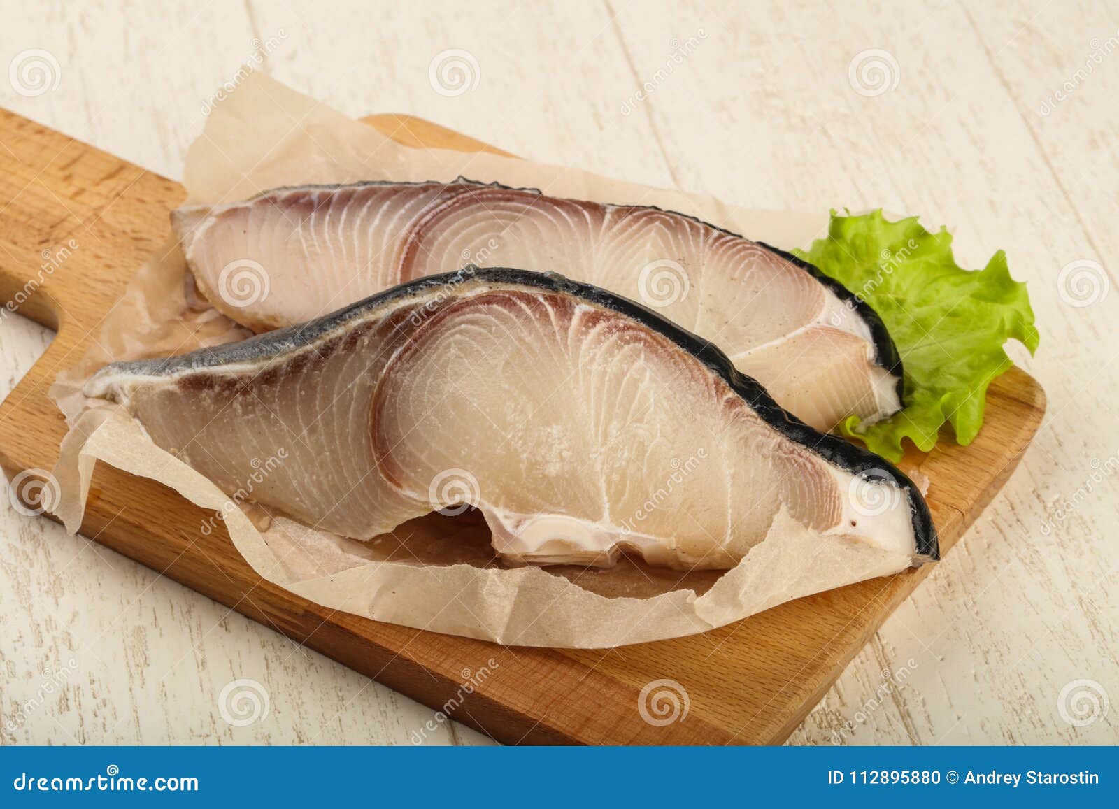 Raw shark steak stock photo. Image of diet, cooking - 112895880