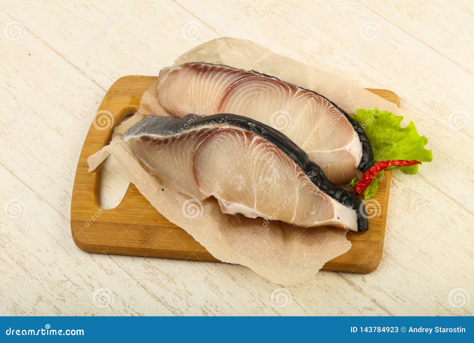 Raw shark steak stock image. Image of sutchi, healthy - 143784923