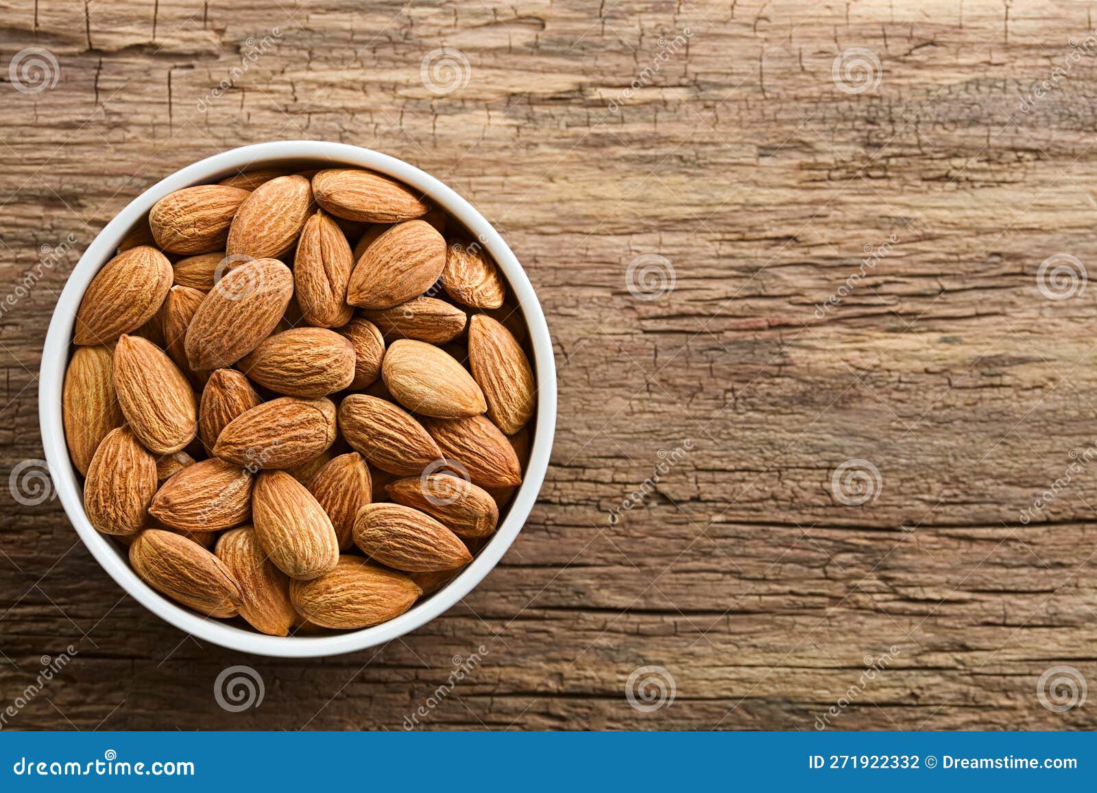Raw Shelled Almonds stock photo. Image of seedcoat, flavor - 271922332