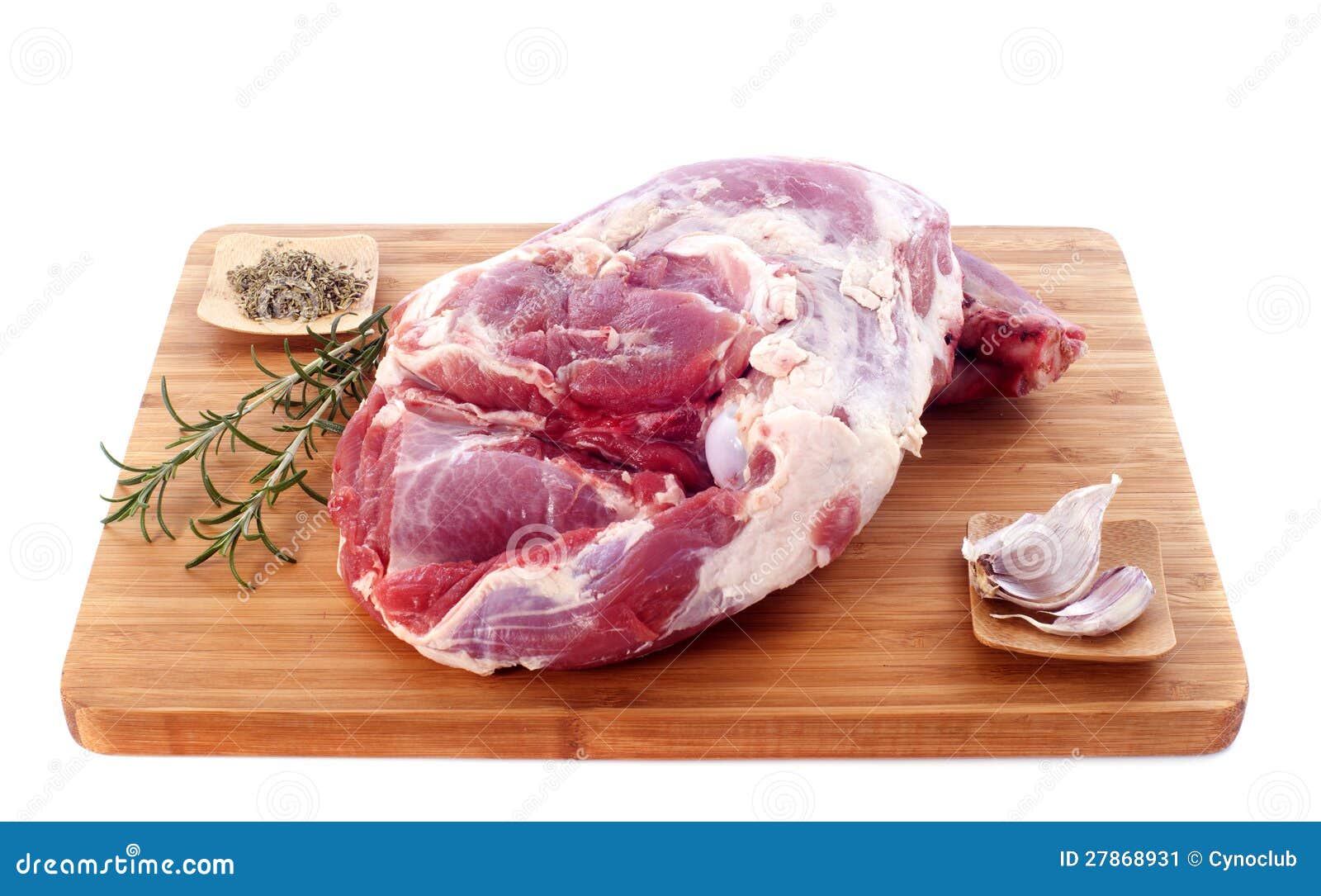 Raw shoulder of lamb stock image. Image of meat, aromathic - 27868931