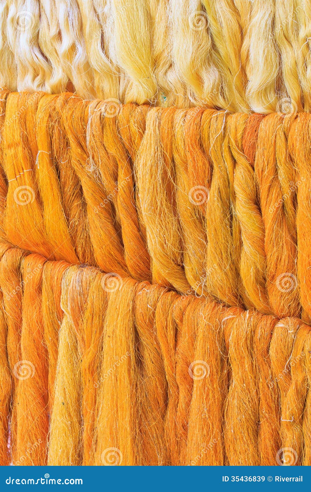 Raw silk thread stock image. Image of gold, industrial - 35436839