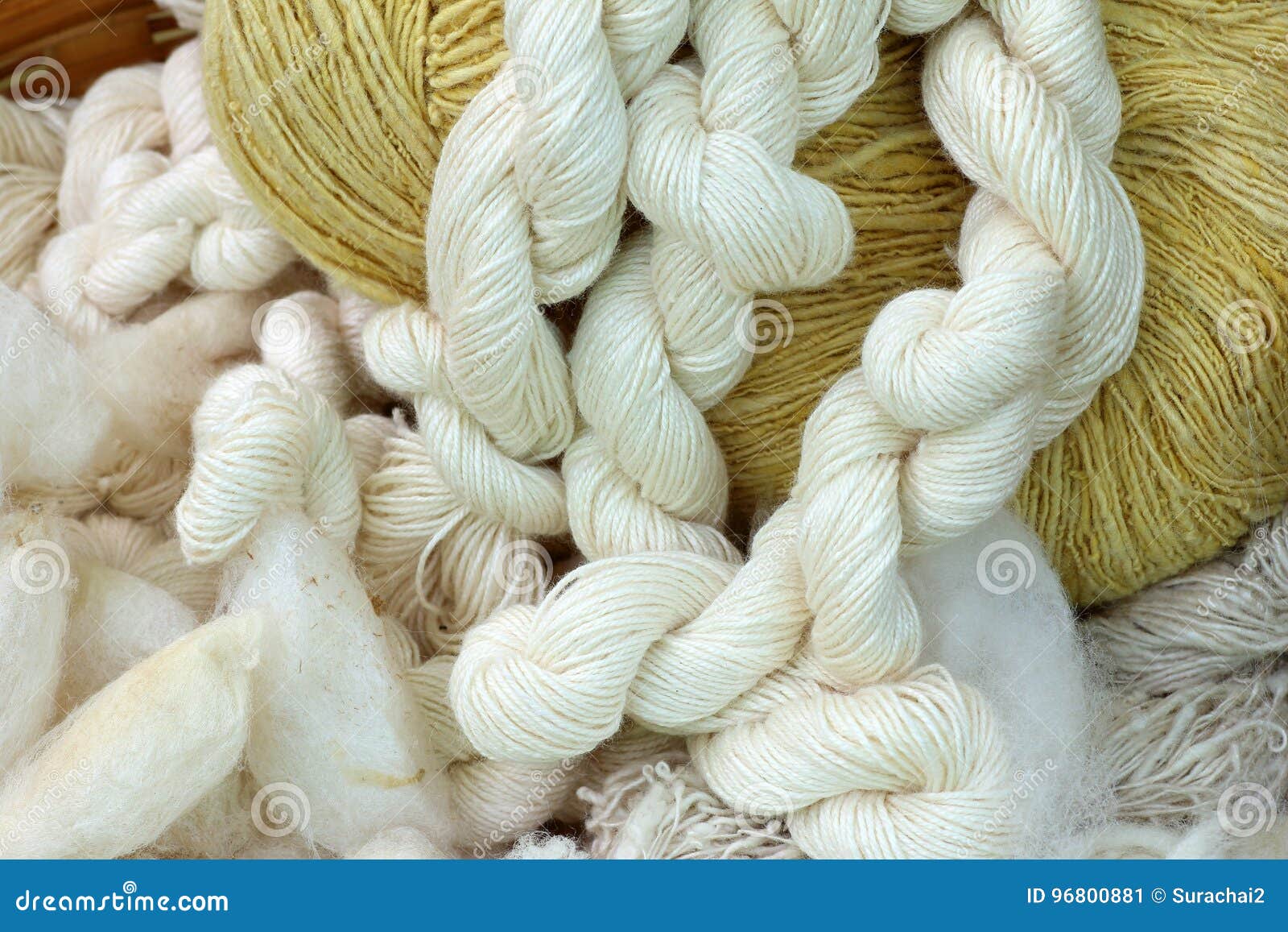 Raw Silk Thread,Hand Made of Raw Thread Silk Clothing Stock Image ...