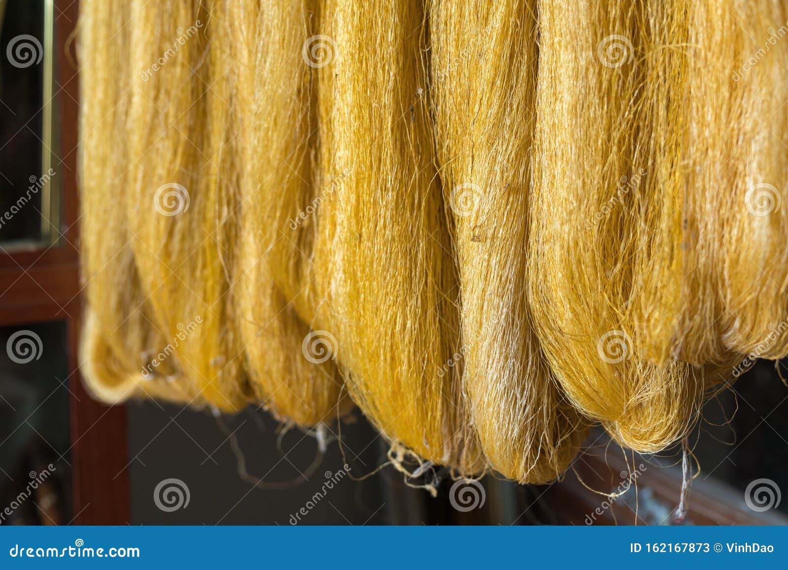 Raw Silk Thread Made from Pure Cocoon of Silkworm Stock Image - Image ...