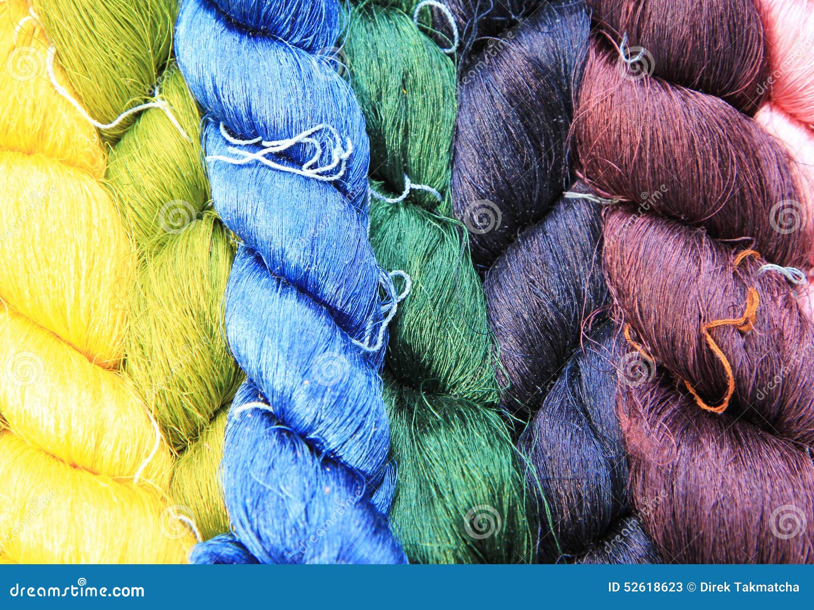 Raw silk thread stock image. Image of warp, cone, floss - 52618623