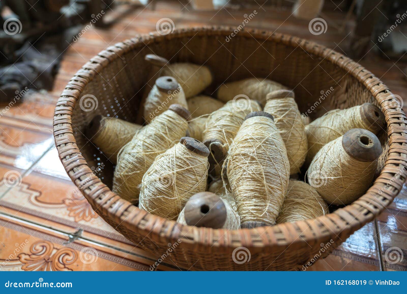 Raw Silk Thread in Traditional Yarn. Vietnamese Silk Made from Silkworm ...