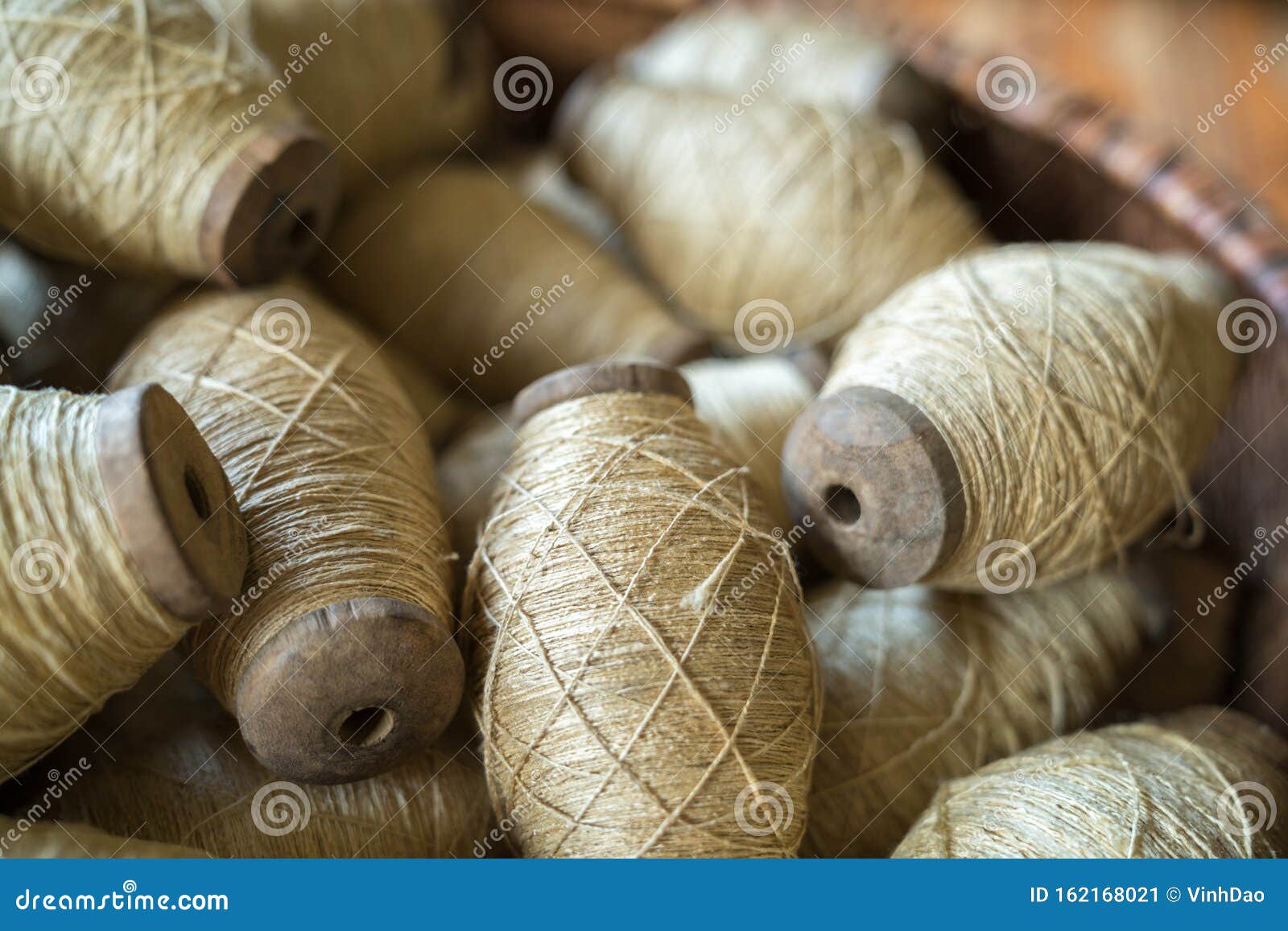 Raw Silk Thread in Traditional Yarn. Vietnamese Silk Made from Silkworm ...
