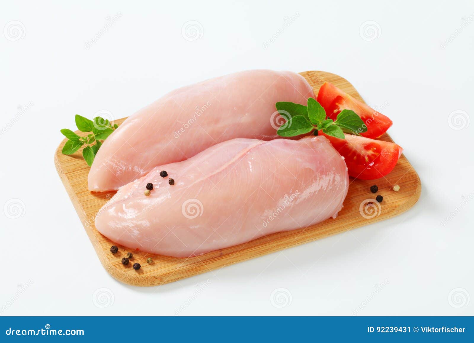 Raw Skinless Chicken Breast Fillets Stock Image - Image of fillets ...