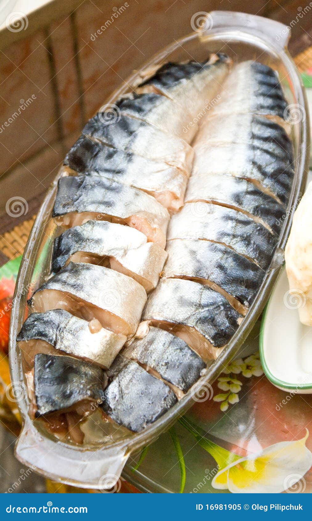 Raw Sliced Fish in the Dish Stock Image - Image of eating, sliced: 16981905