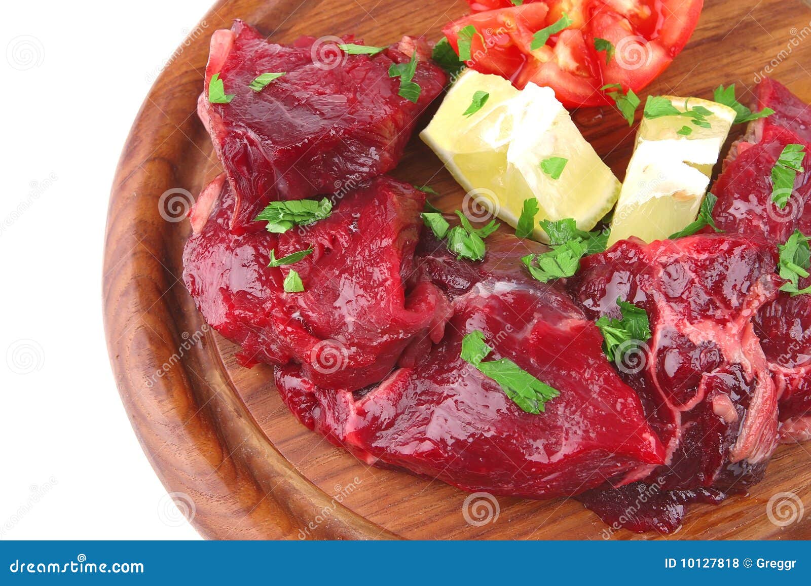 Raw small beef chunks stock photo. Image of horizontal - 10127818
