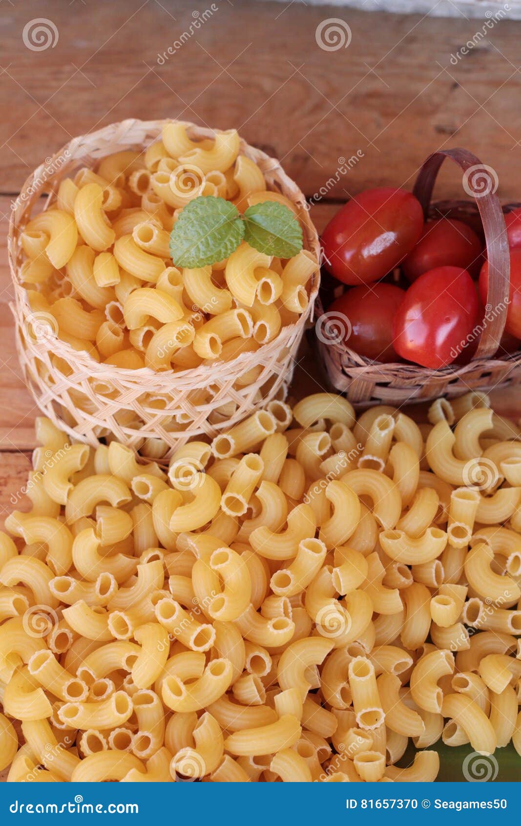 Raw Small Yellow Macaroni Pasta for Cooking. Stock Photo - Image of ...