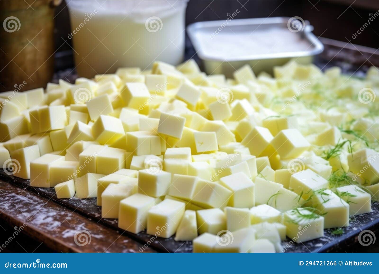 Raw Soap Base Chopped into Cubes, Ready for Melting Stock Photo - Image ...