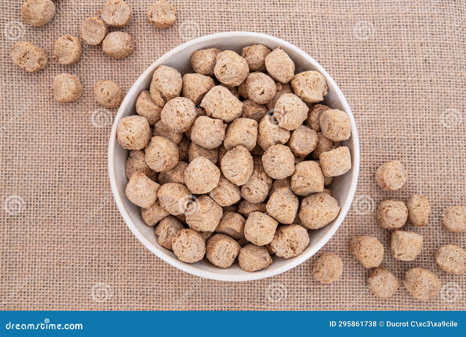 Raw soya chunks stock photo. Image of fruit, wood, vegetable - 295861738