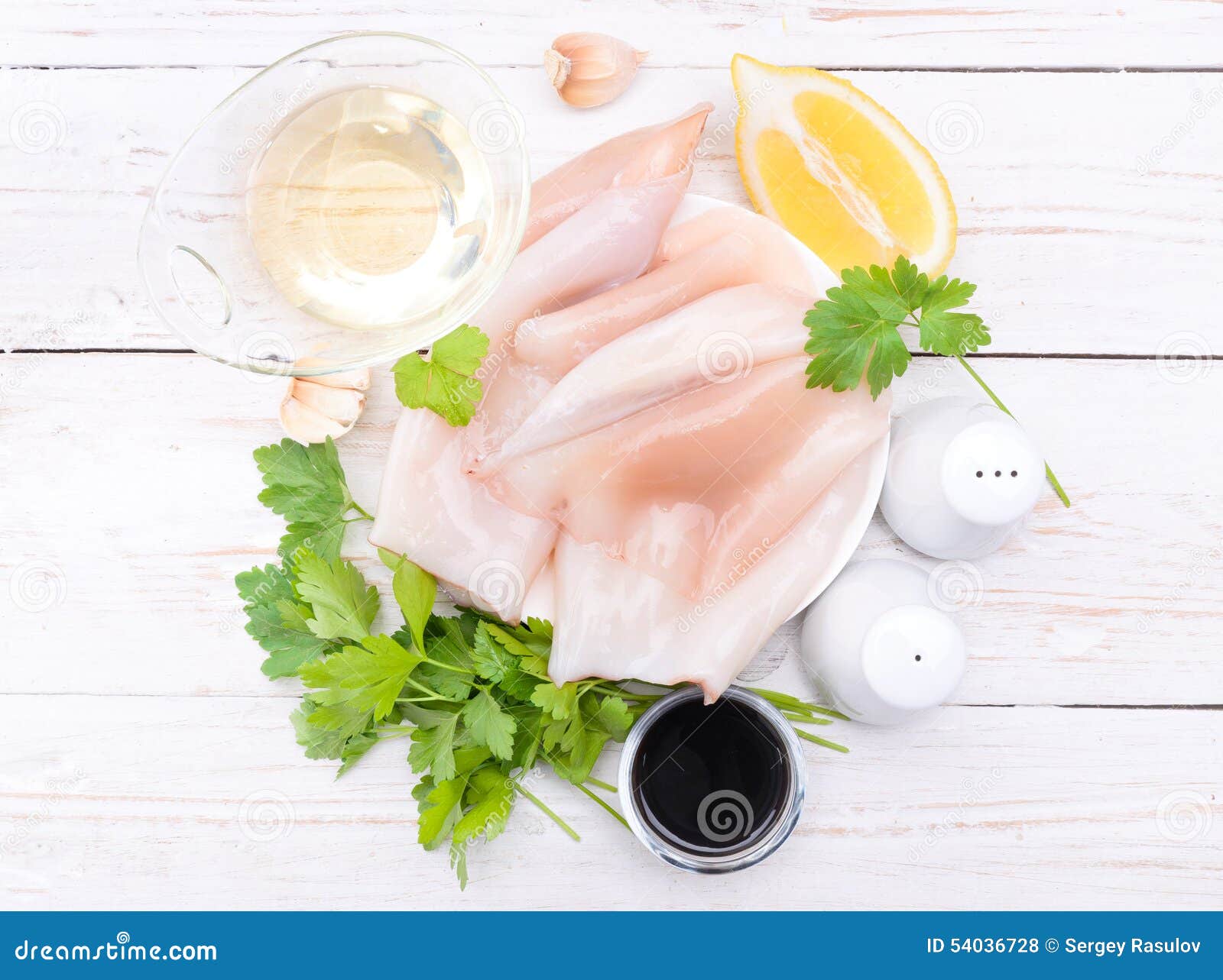 Raw squid . stock photo. Image of fish, meal, cook, taste - 54036728